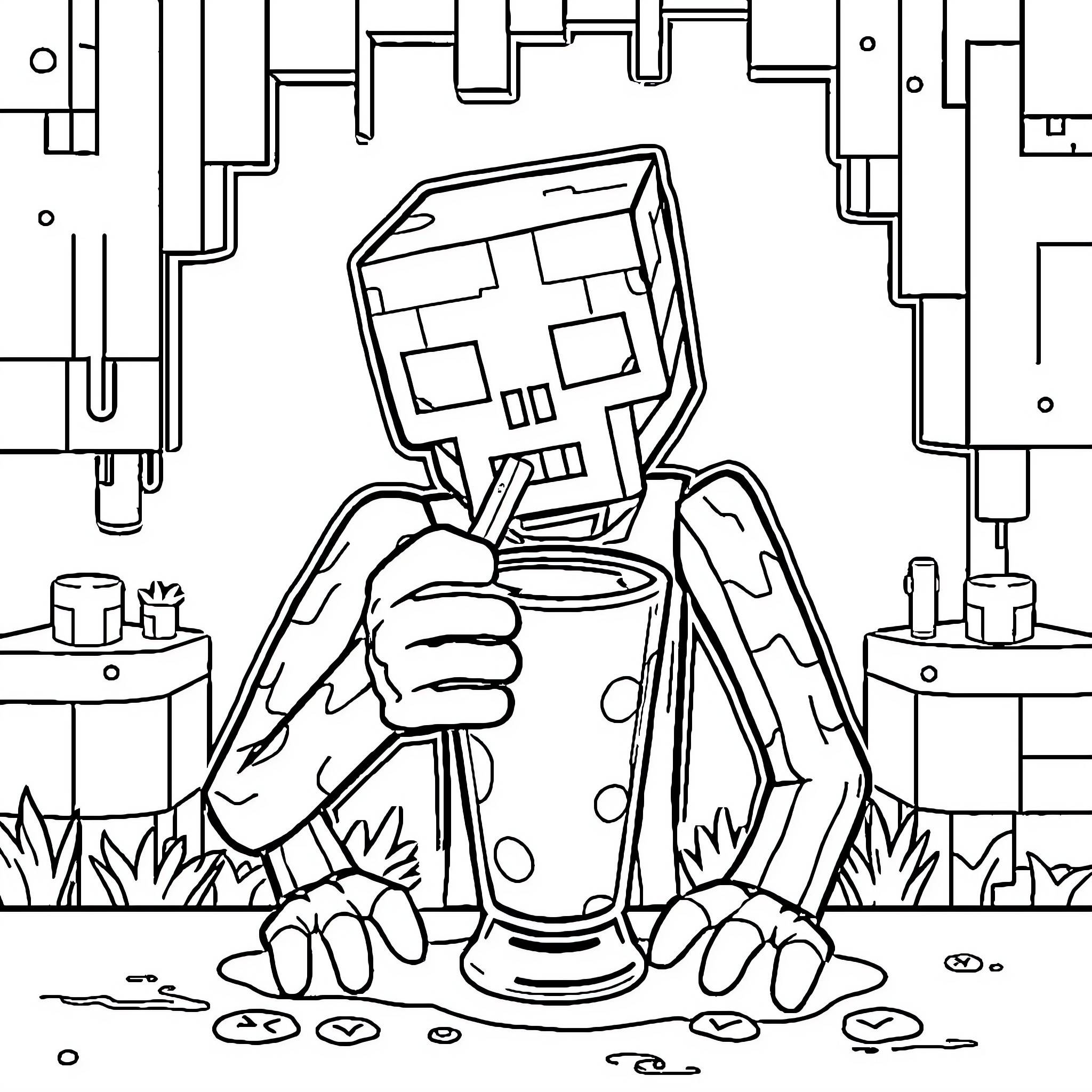 Best Enderman Coloring Pages (Free Printable PDF)