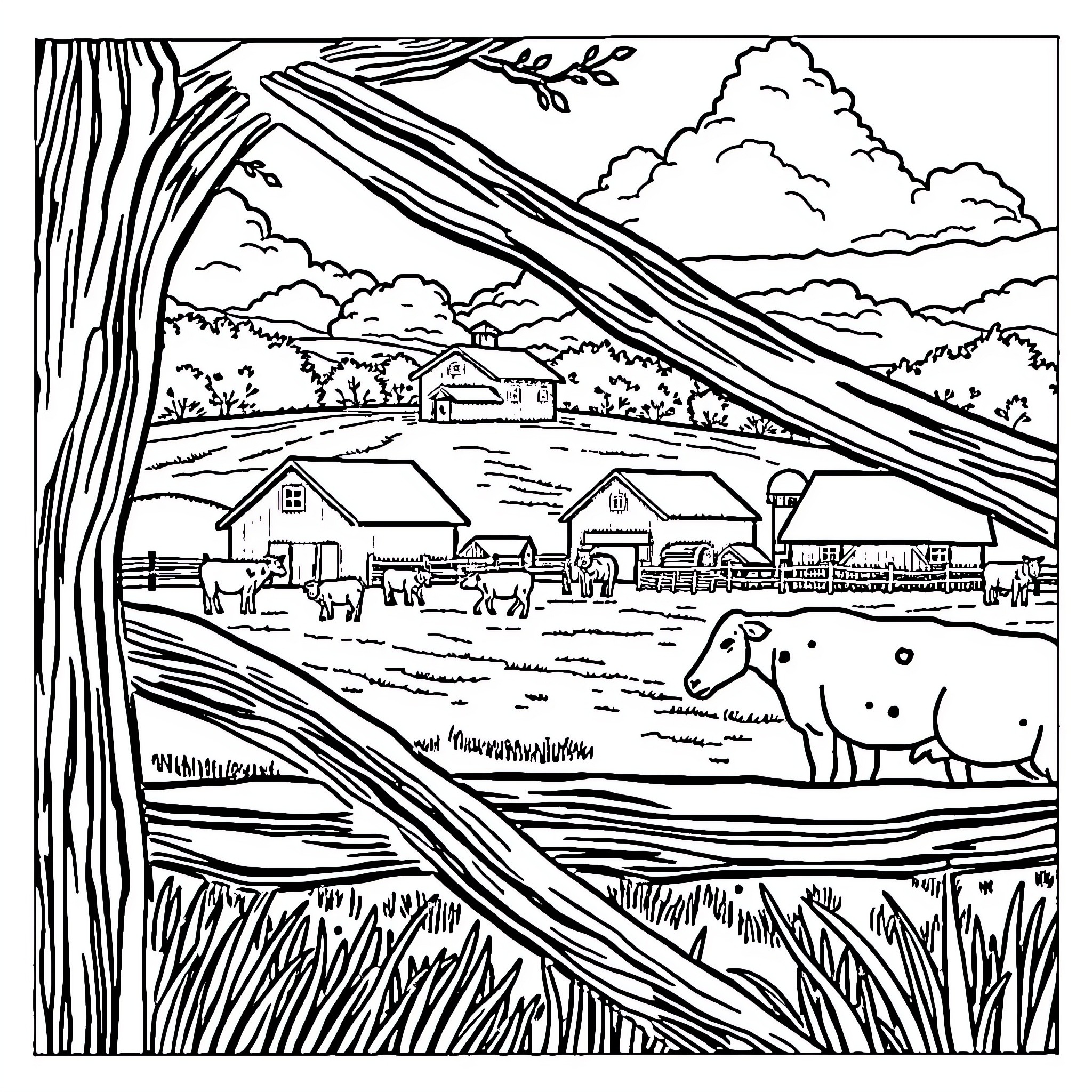 Best Farm Coloring Pages (Free Printable PDF)