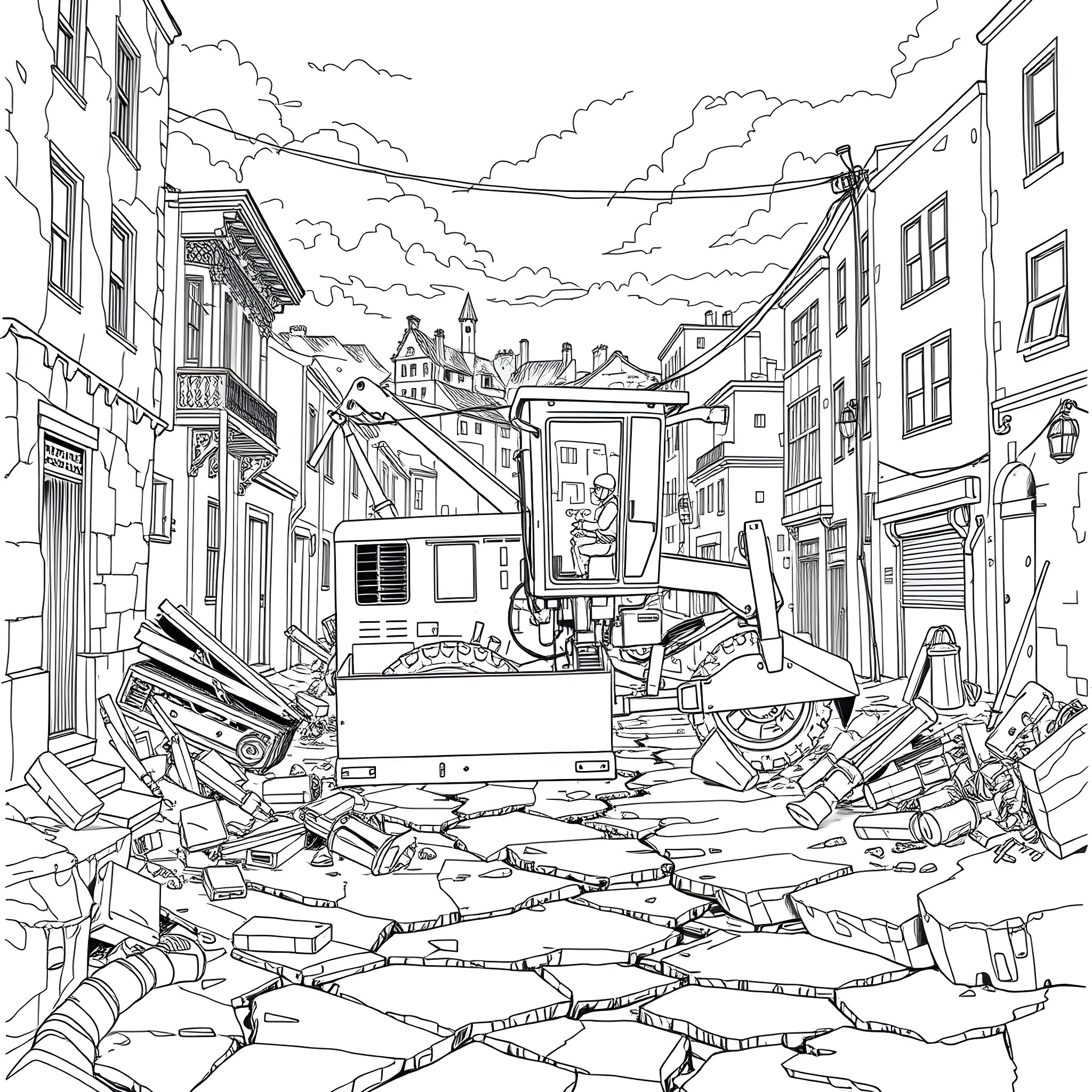 Best Asphalt Paver Coloring Pages (Free Printable PDF)