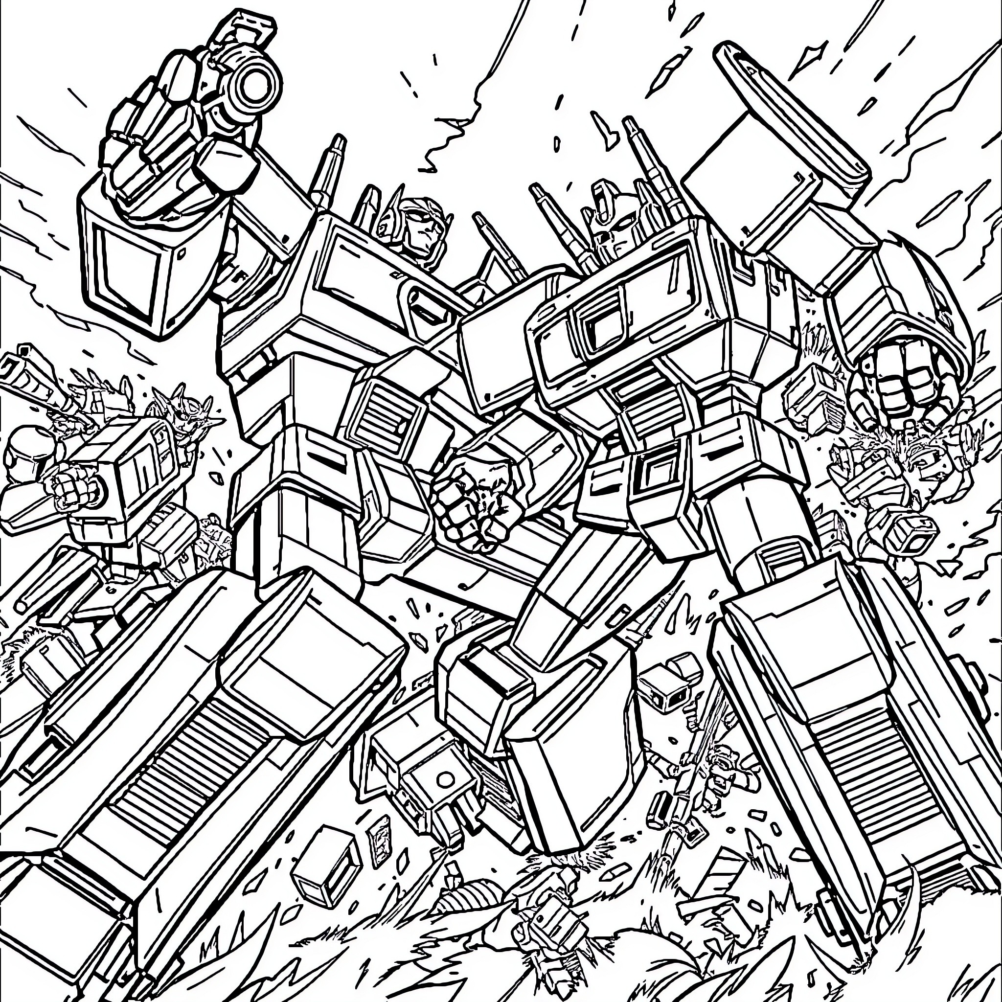 Best Transformer Coloring Pages (Free Printable PDF)