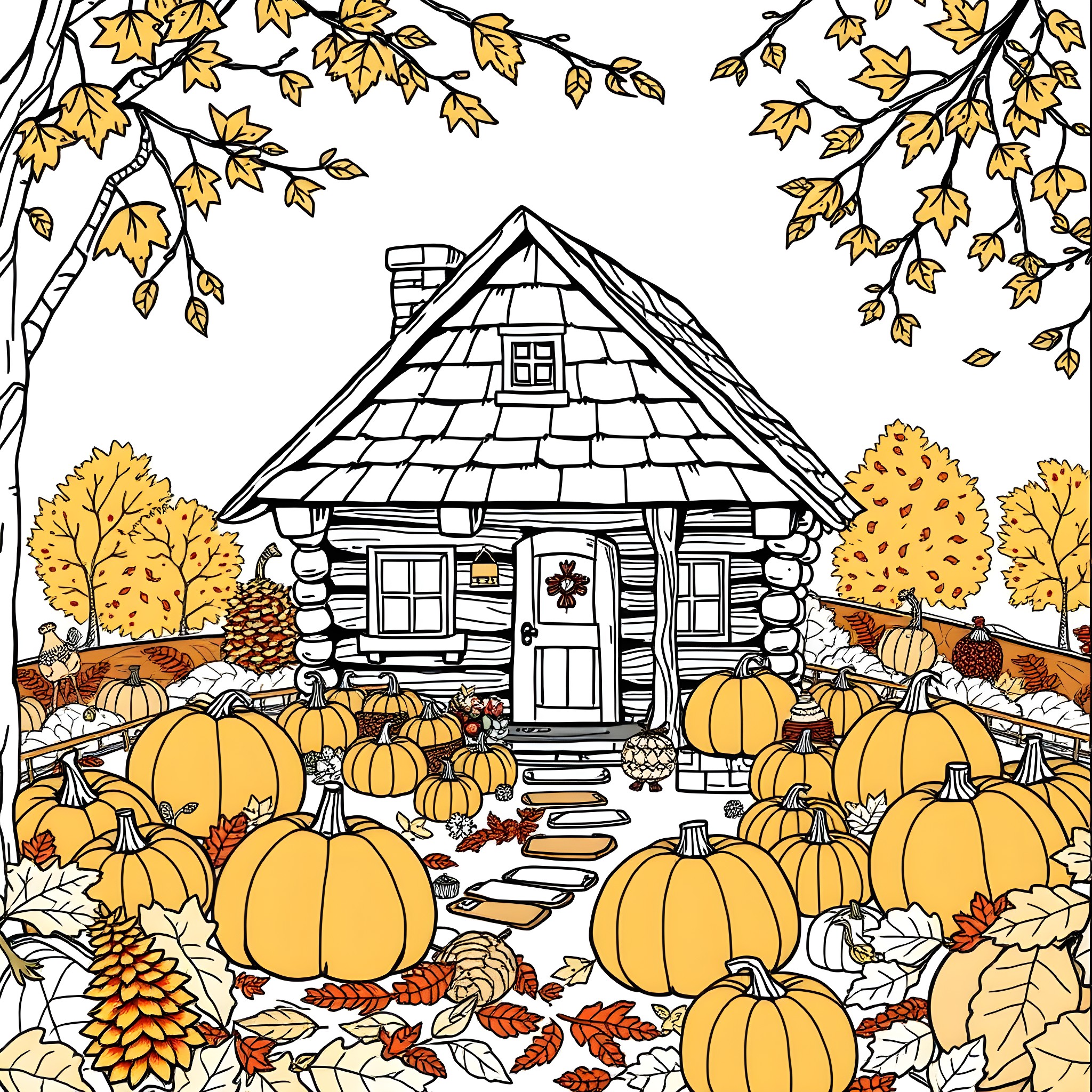 Best Cabin Coloring Pages (Free Printable PDF)