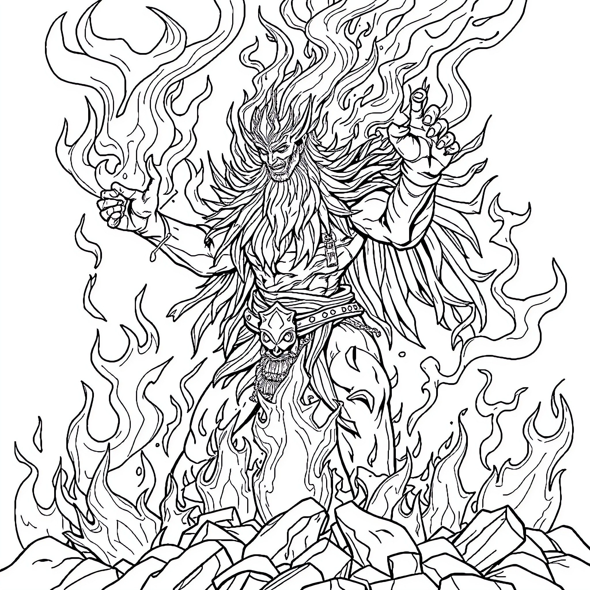 Best Fire God Coloring Pages (Free Printable PDF)