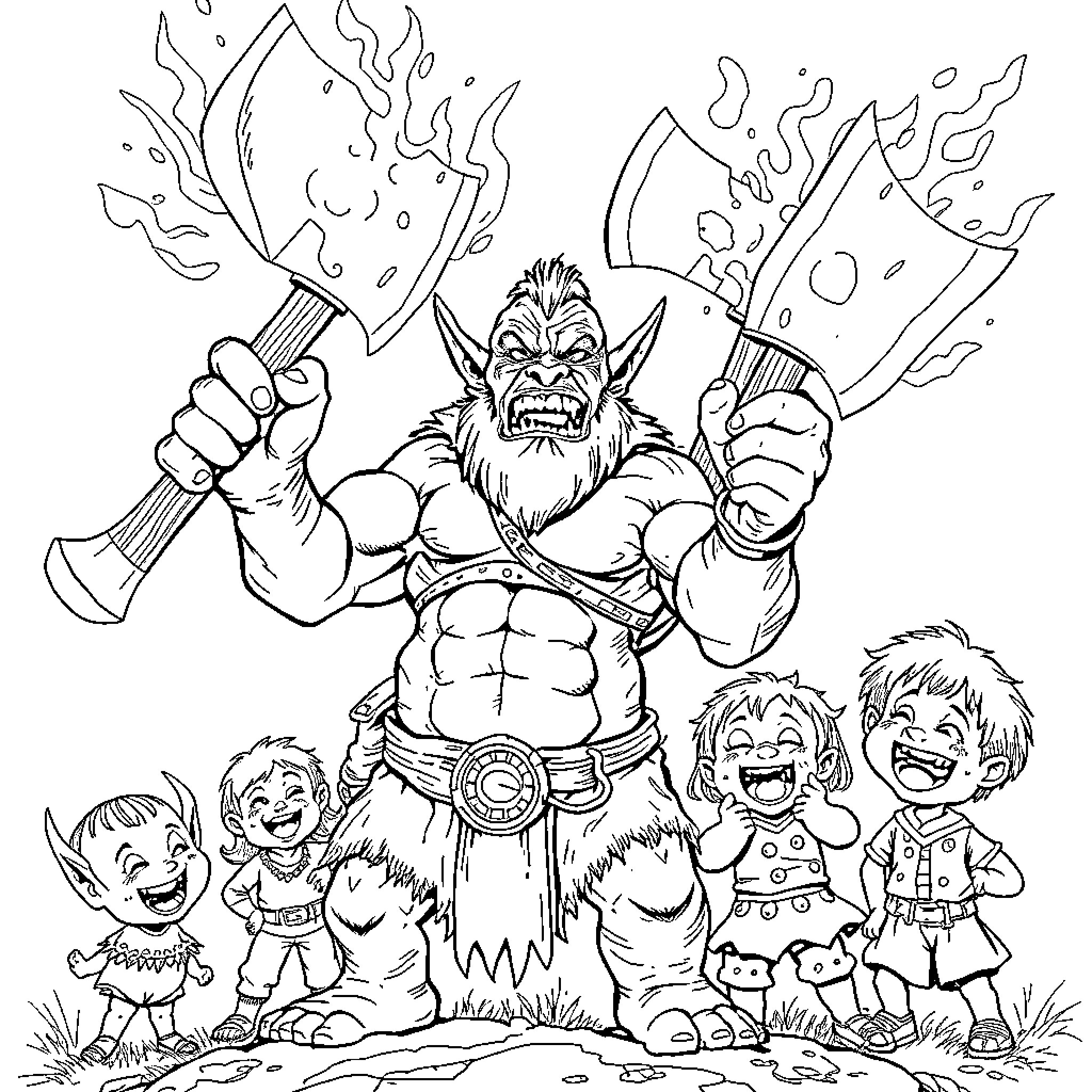 Best Orc Coloring Pages (Free Printable PDF)