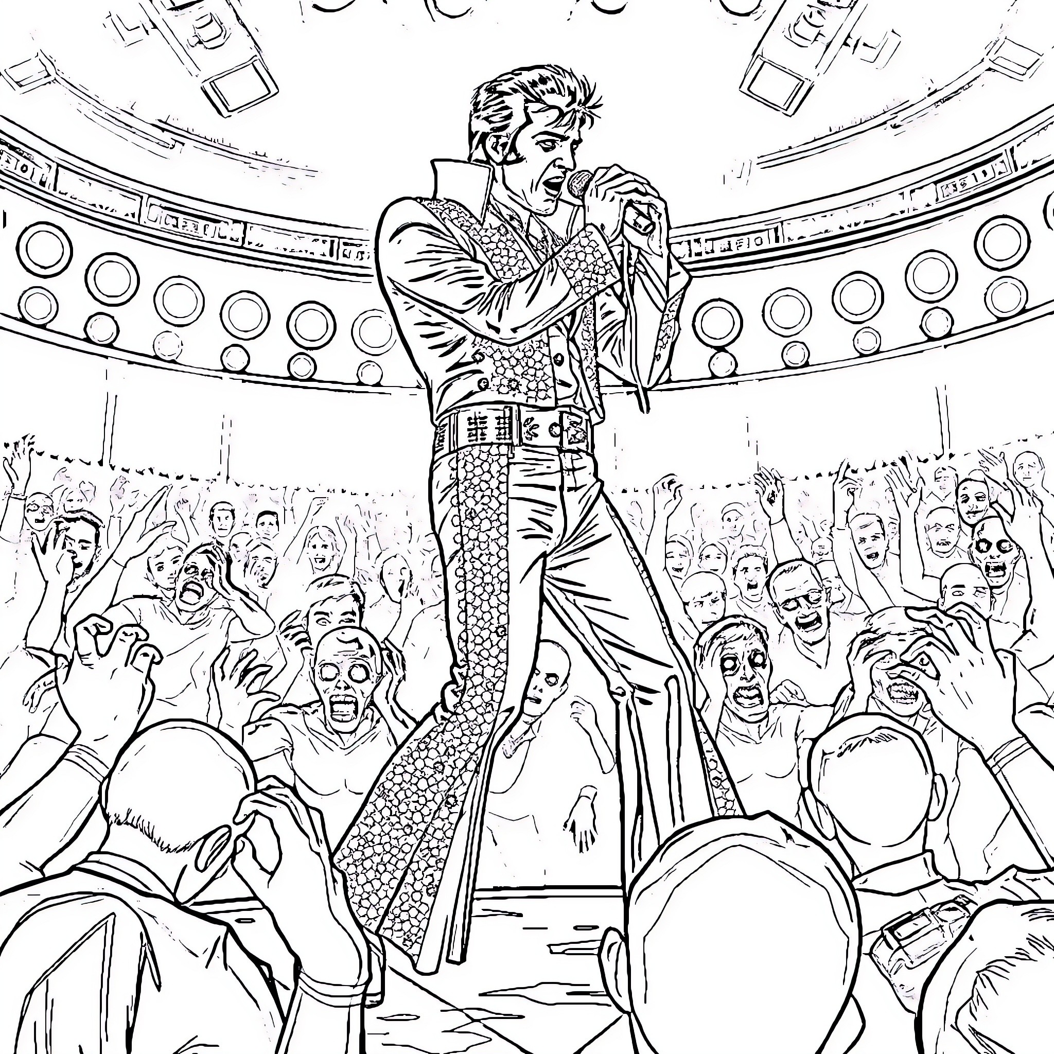 Best Elvis Coloring Pages (Free Printable PDF)