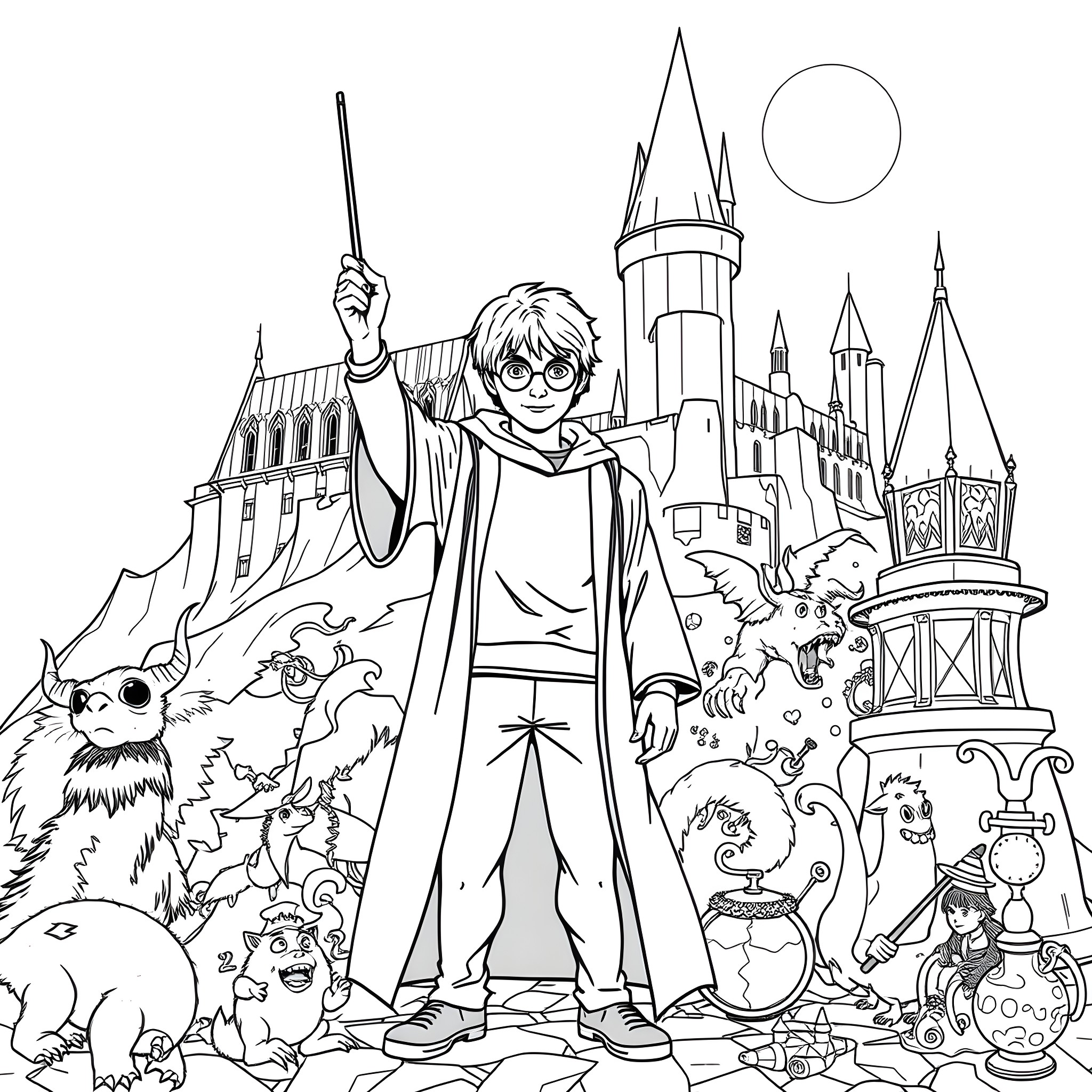 697 Best Harry Potter Coloring Pages (Free Printable PDFs)
