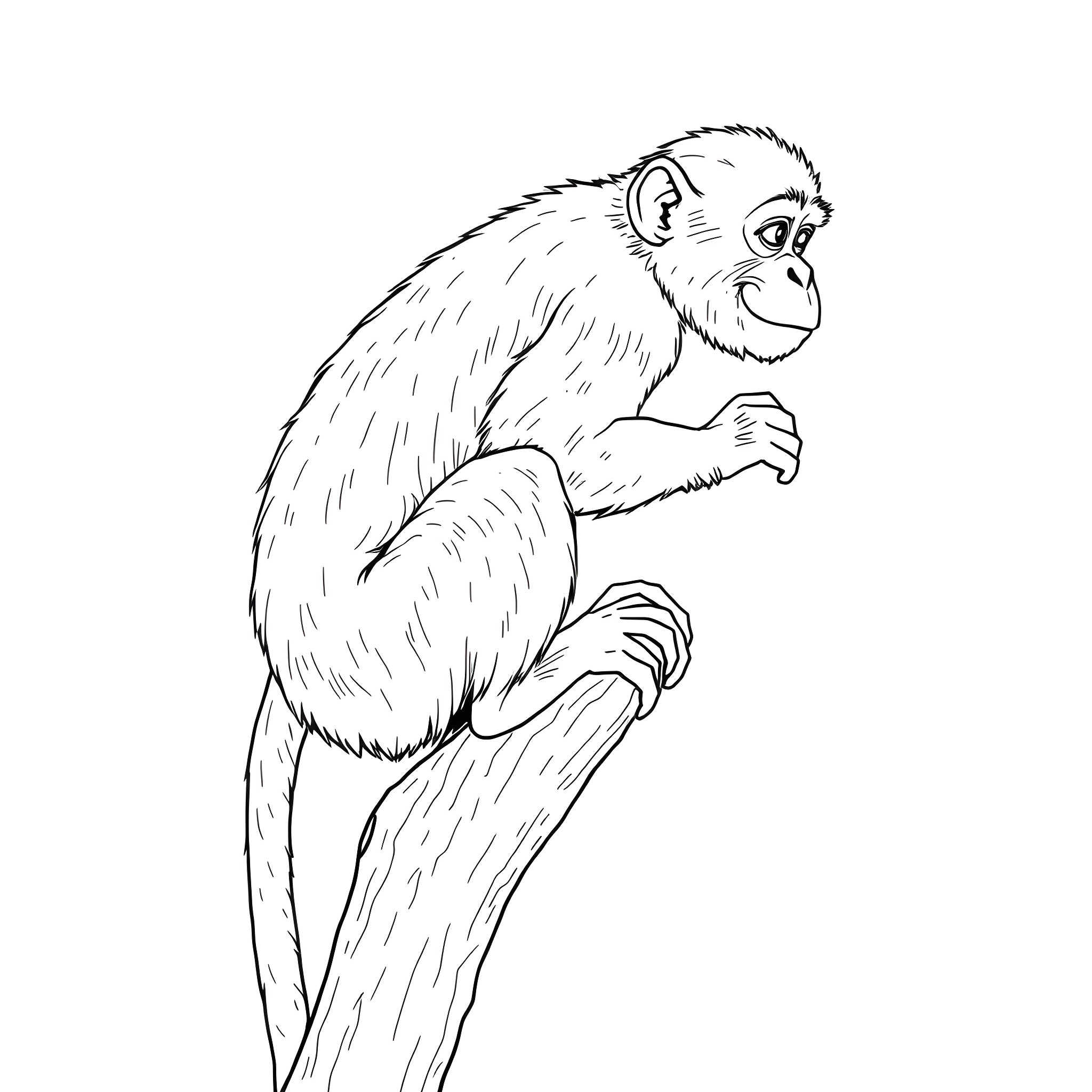 30 Best Monkey Coloring Pages (Free Printable PDFs)