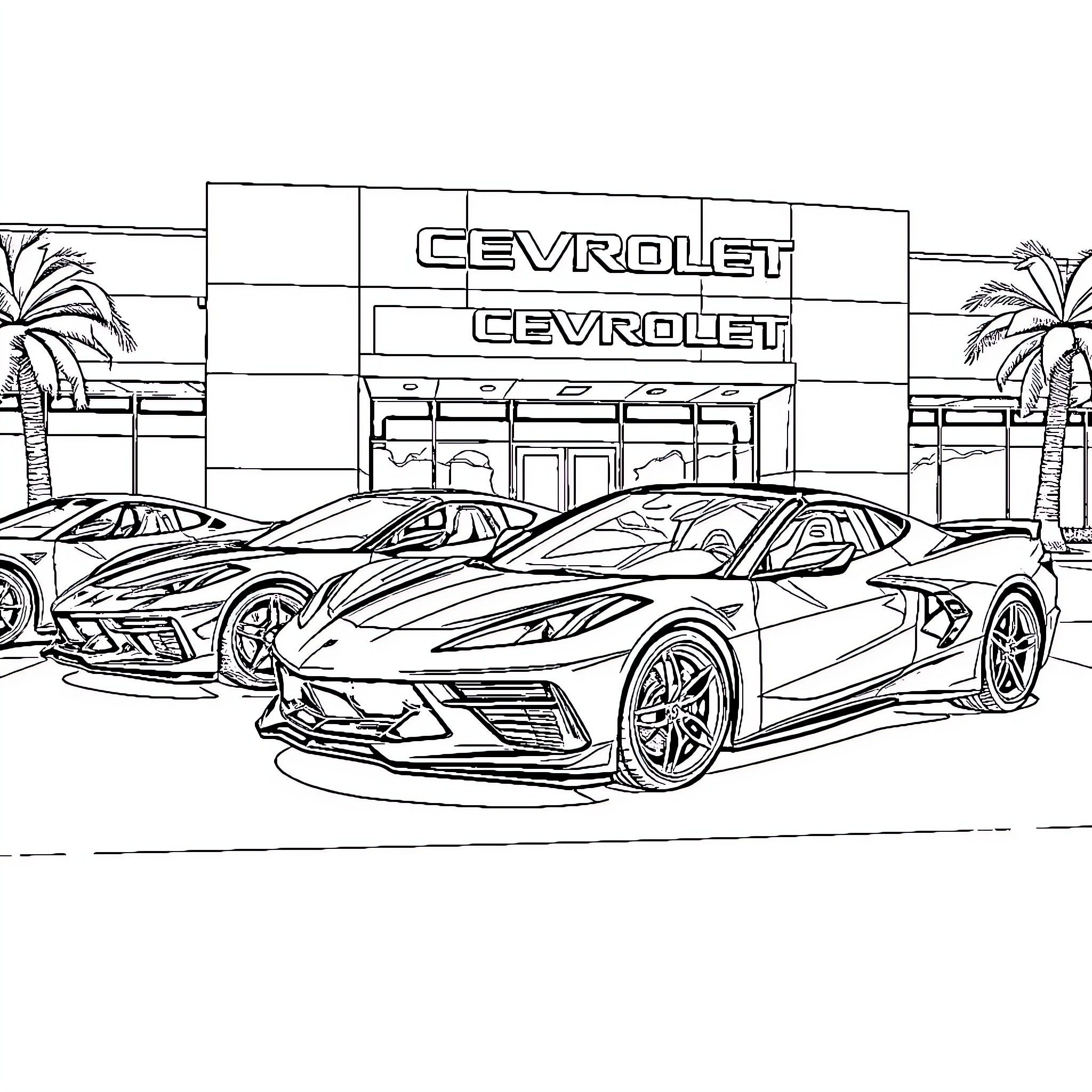 Best C8 Corvette Coloring Pages (Free Printable PDF)