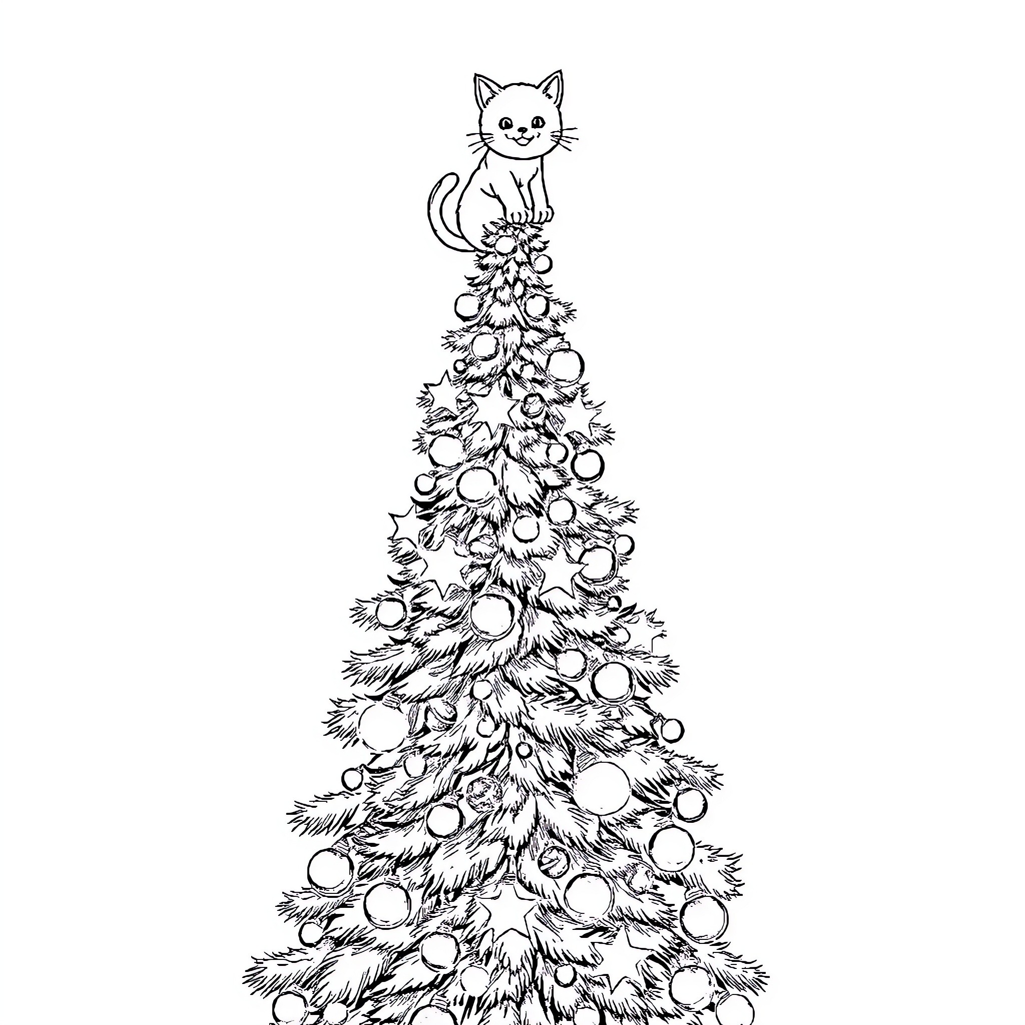 Best Christmas Tree Coloring Pages (Free Printable PDF)
