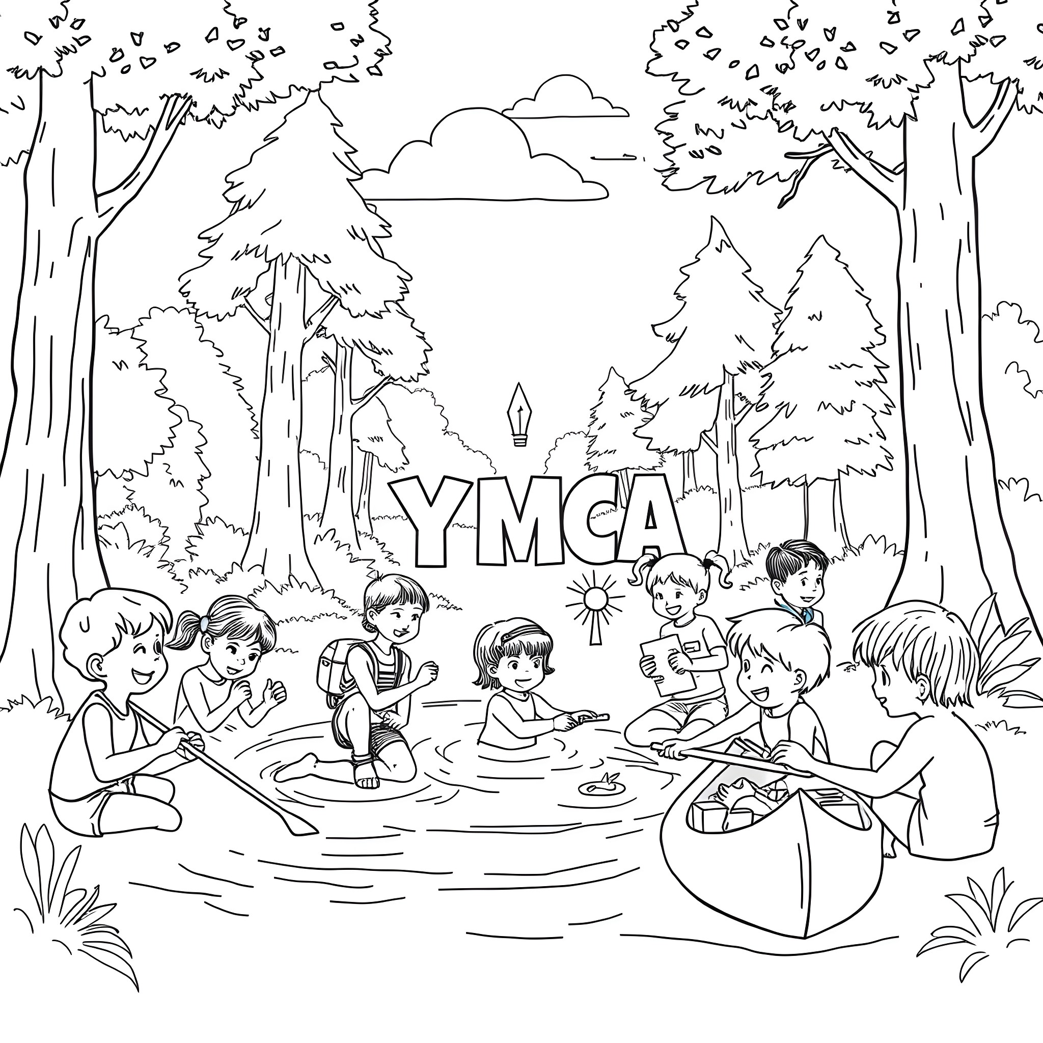 Best Day Camp Coloring Pages (Free Printable PDF)
