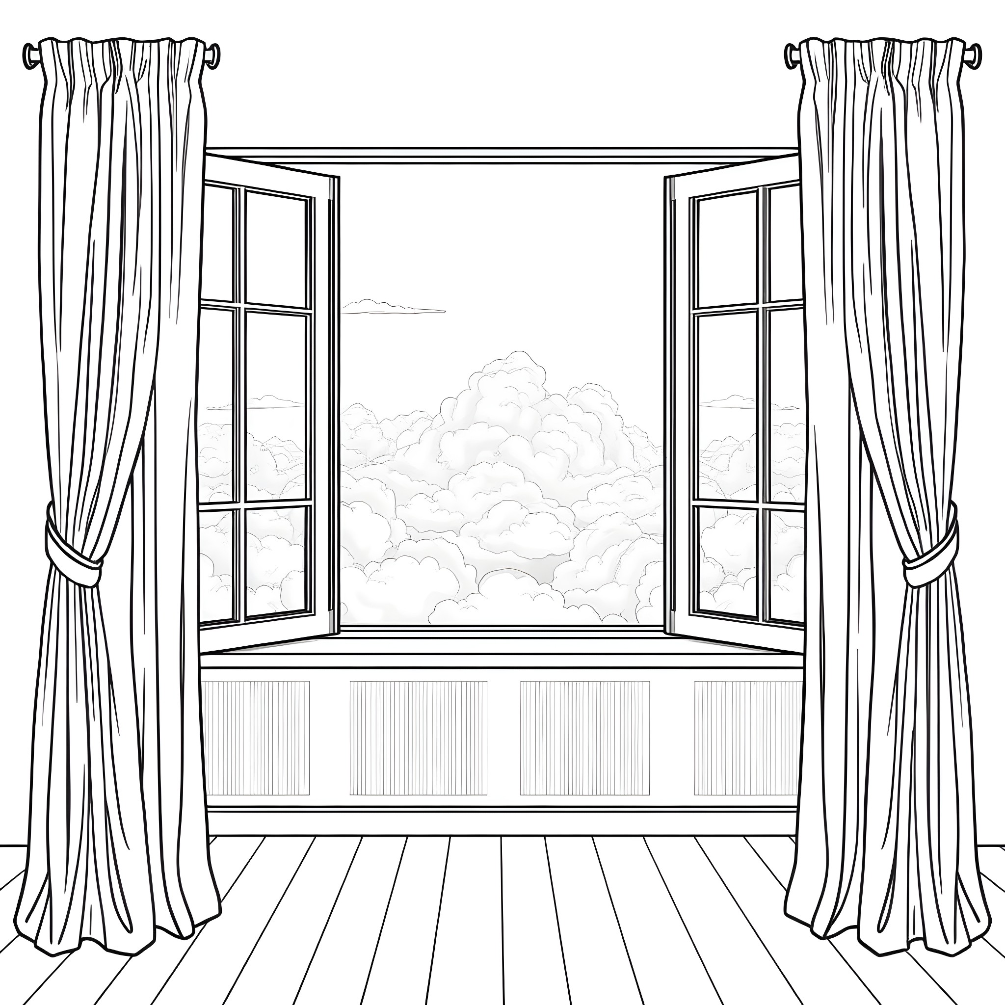 15 Best Window Coloring Pages (Free Printable PDFs)