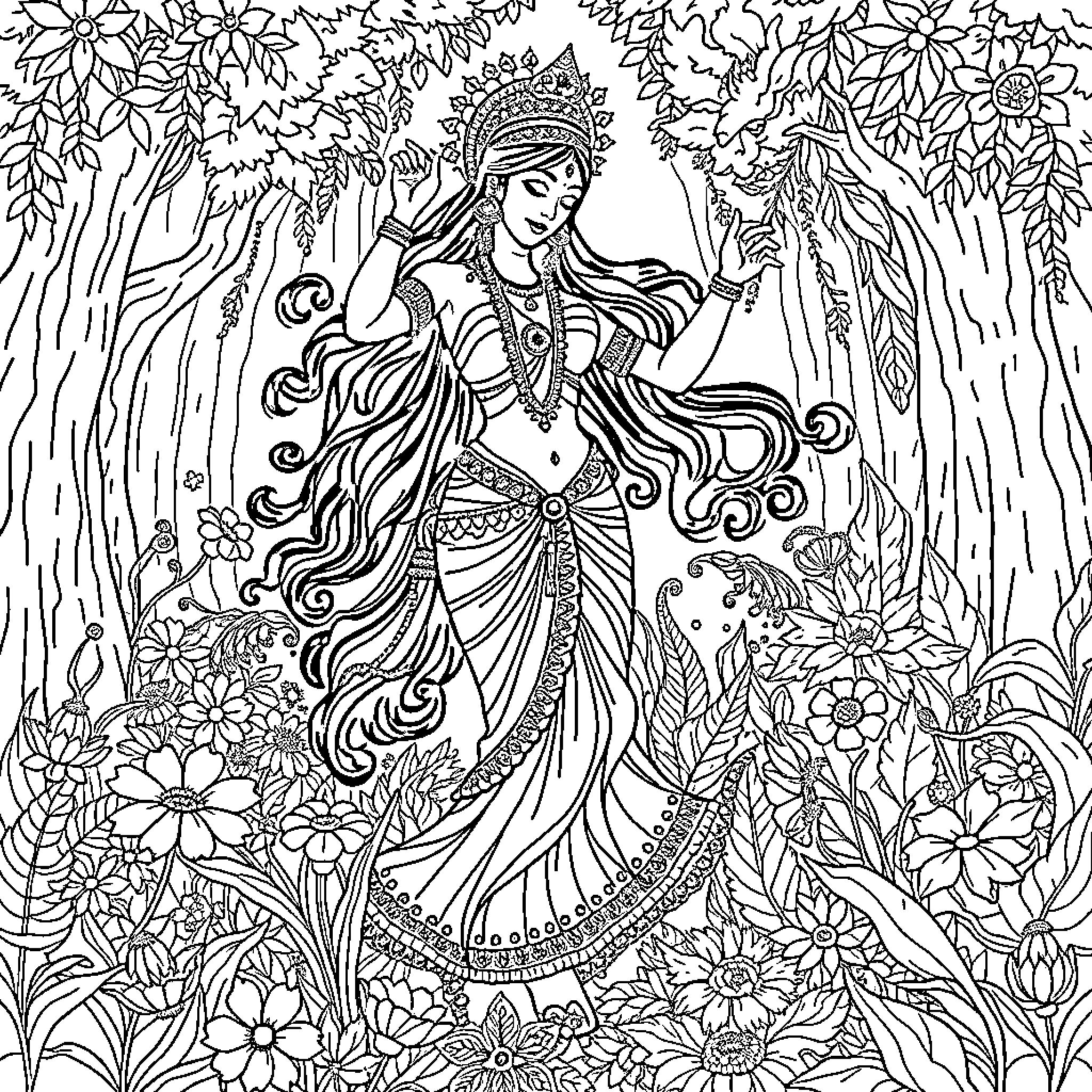 Best Goddess Coloring Pages (Free Printable PDF)