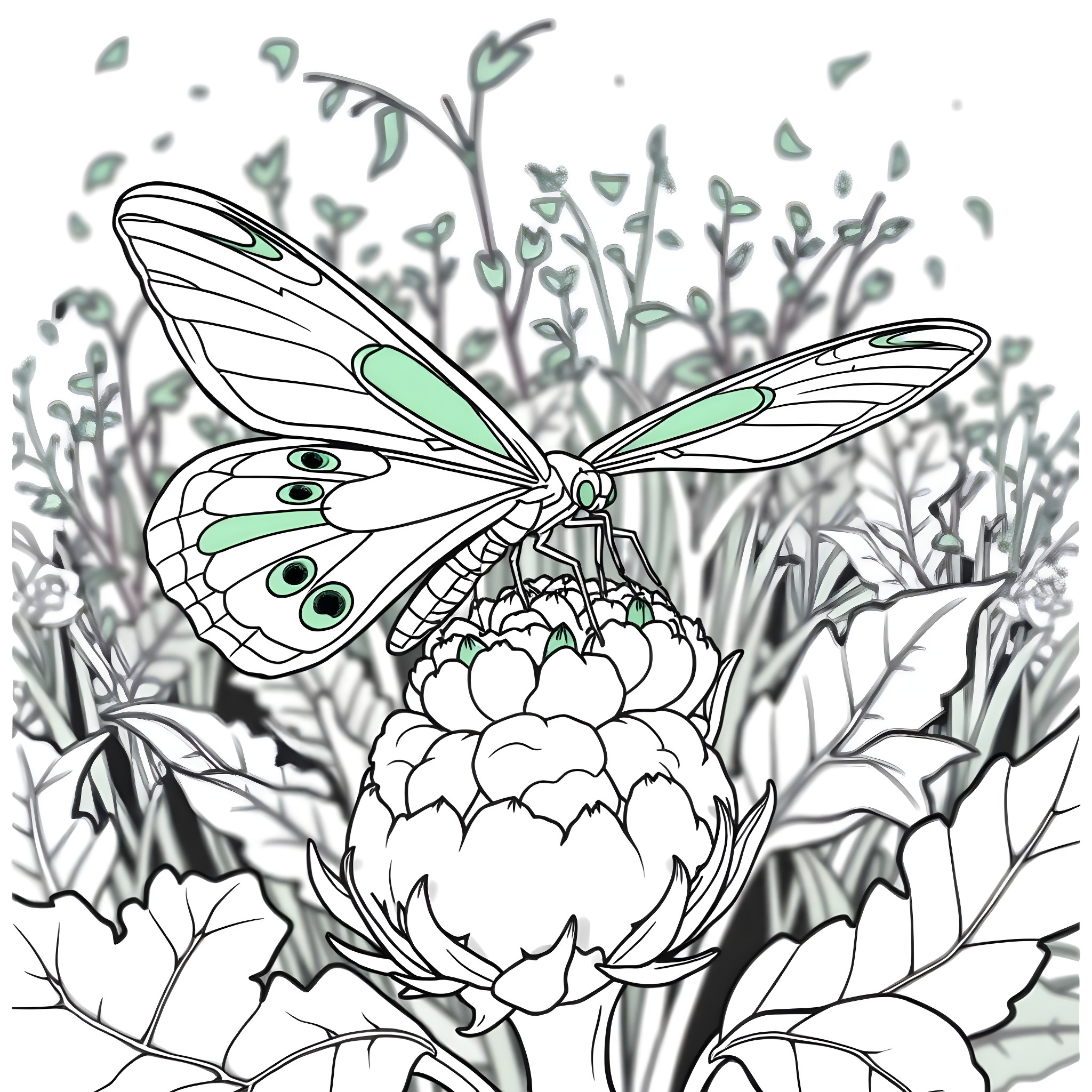 2 Best Emerald Spreadwing Coloring Pages (Free Printable PDFs)