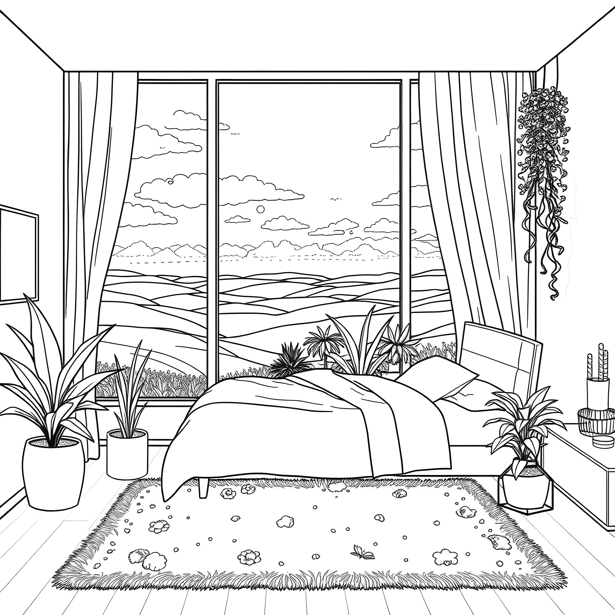 Best Bedroom Coloring Pages (Free Printable PDF)