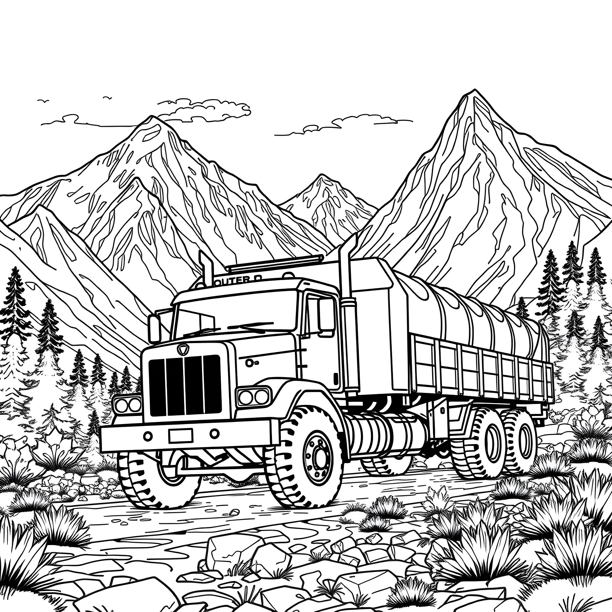 15 Best Hauling Coloring Pages (Free Printable PDFs)
