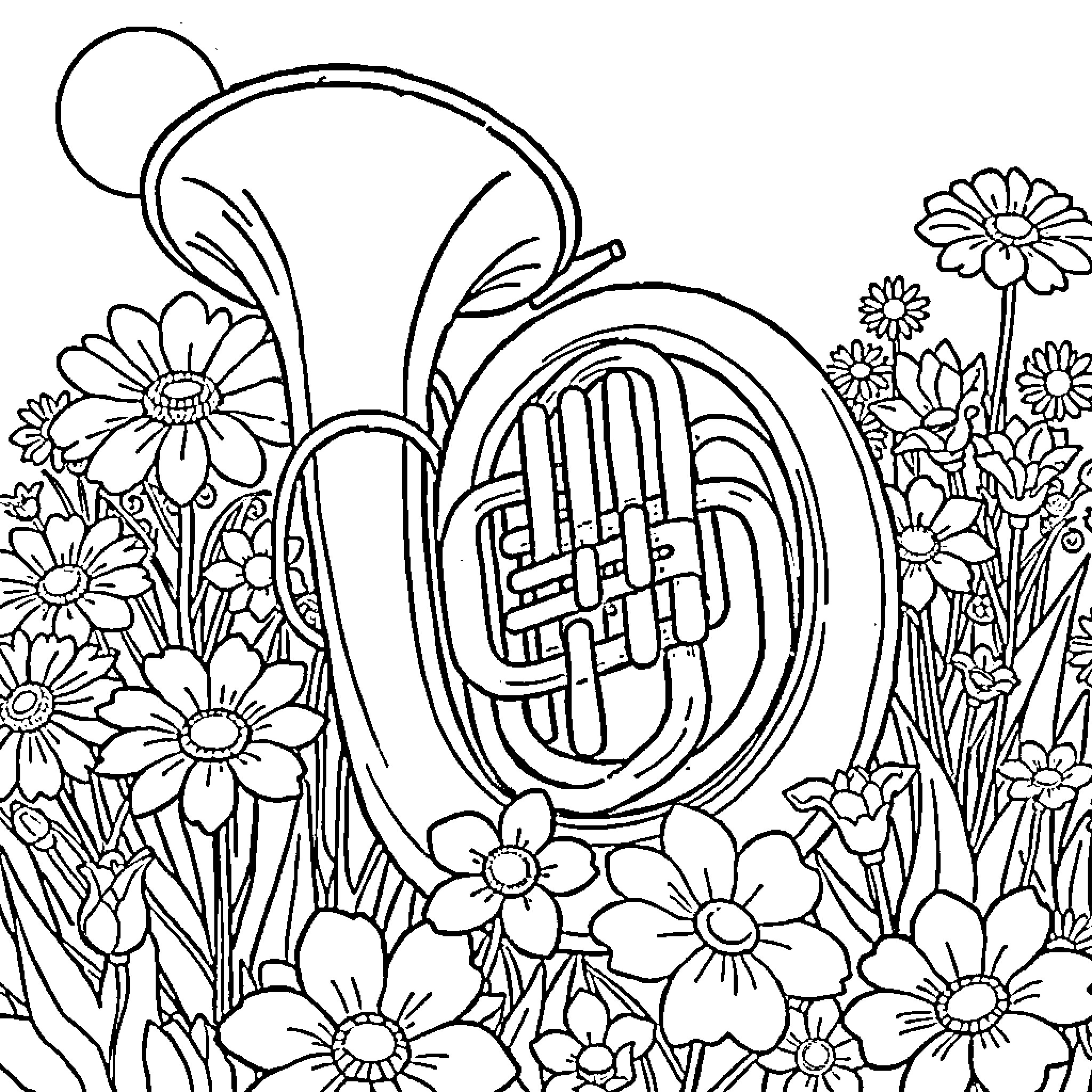 Best Euphonium Coloring Pages (Free Printable PDF)