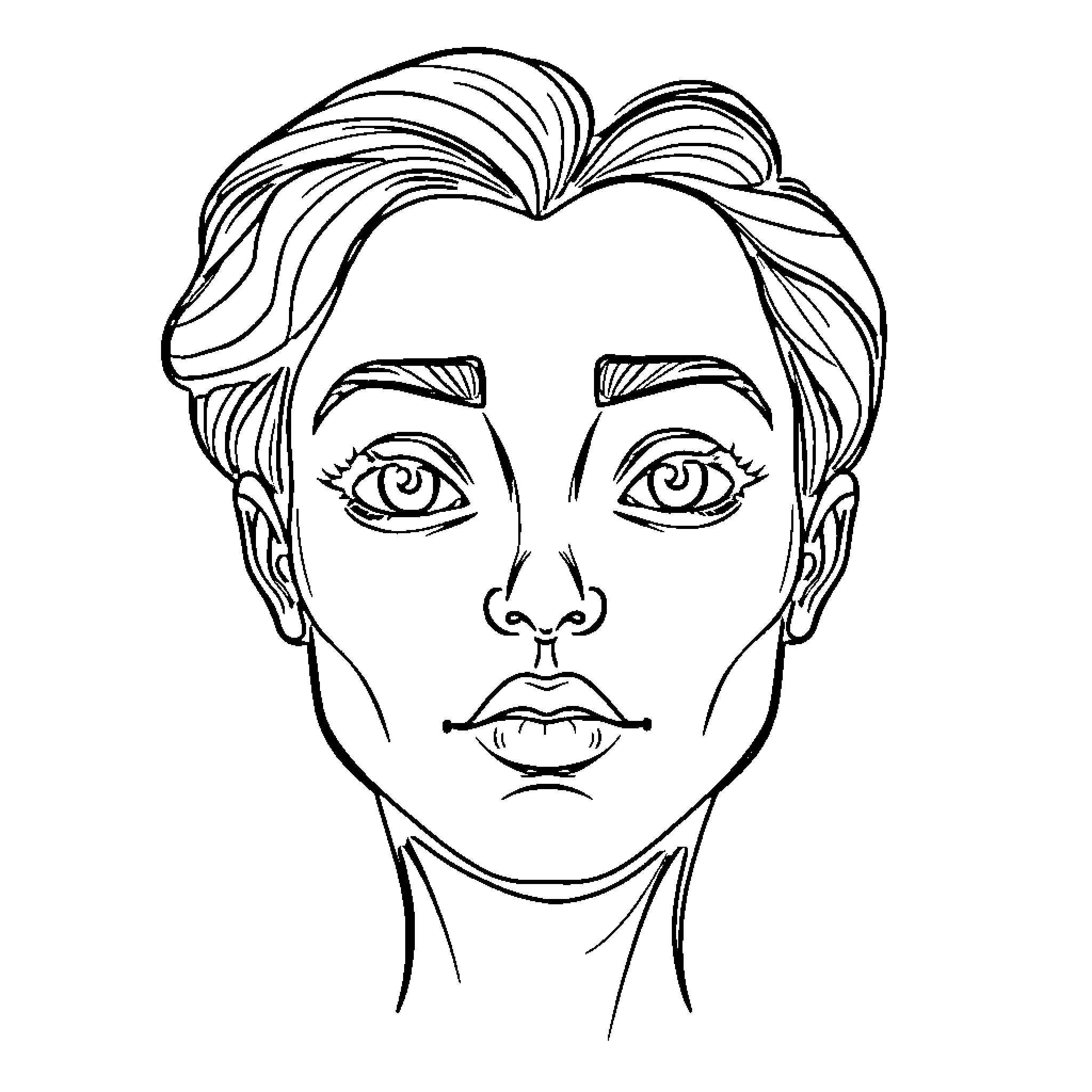 Best Human Head Coloring Pages (Free Printable PDF)