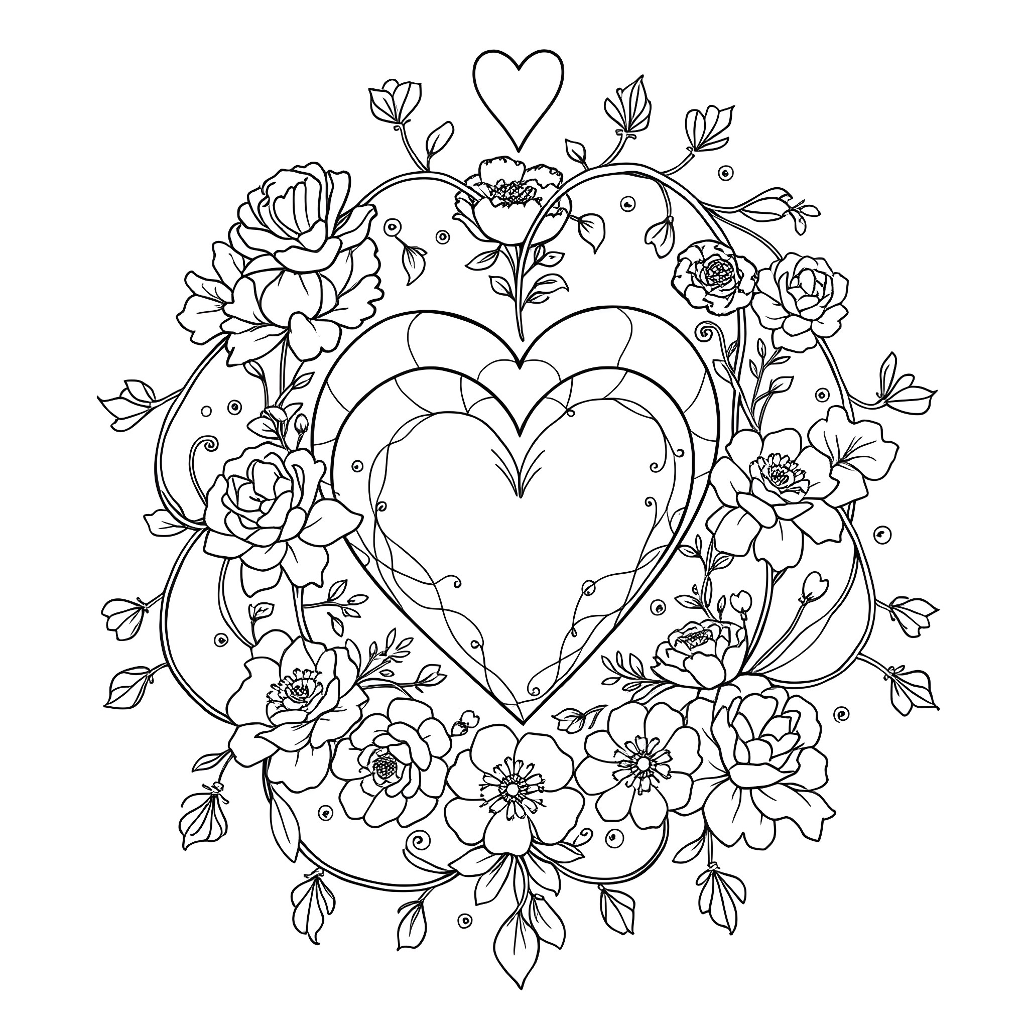 Best Heart Coloring Pages (Free Printable PDF)