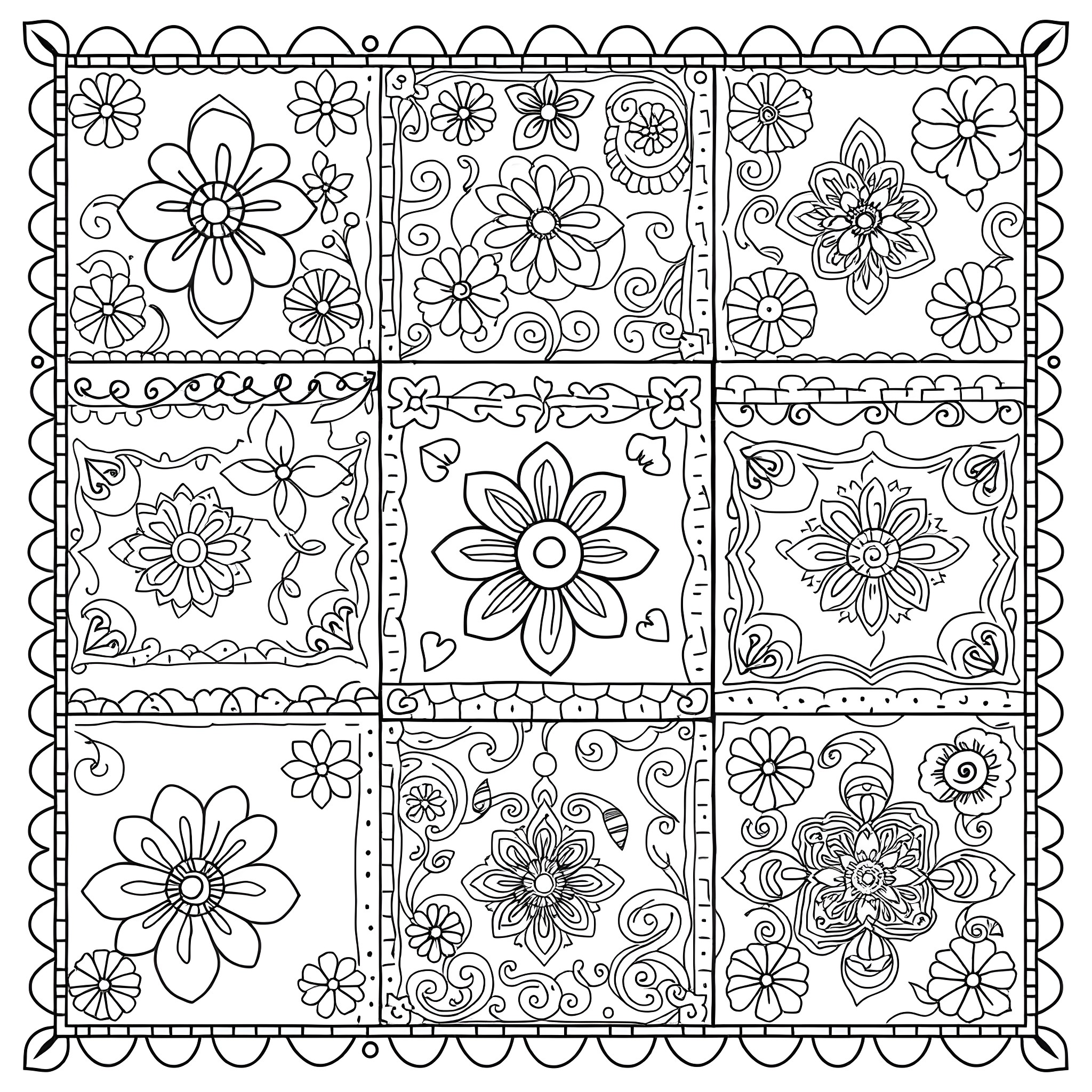 120 Best Patchwork Coloring Pages (Free Printable PDFs)