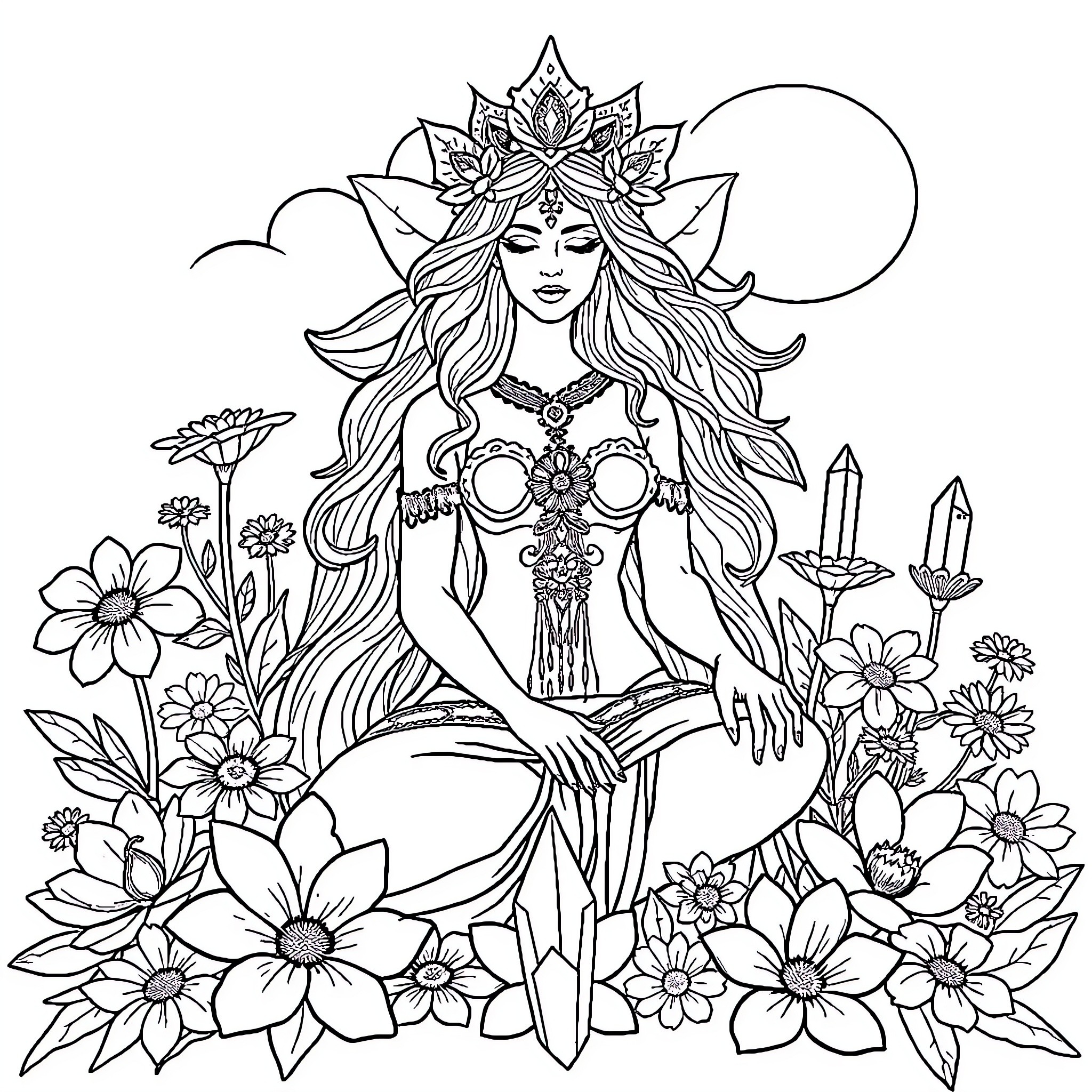 Best Goddess Coloring Pages (Free Printable PDF)