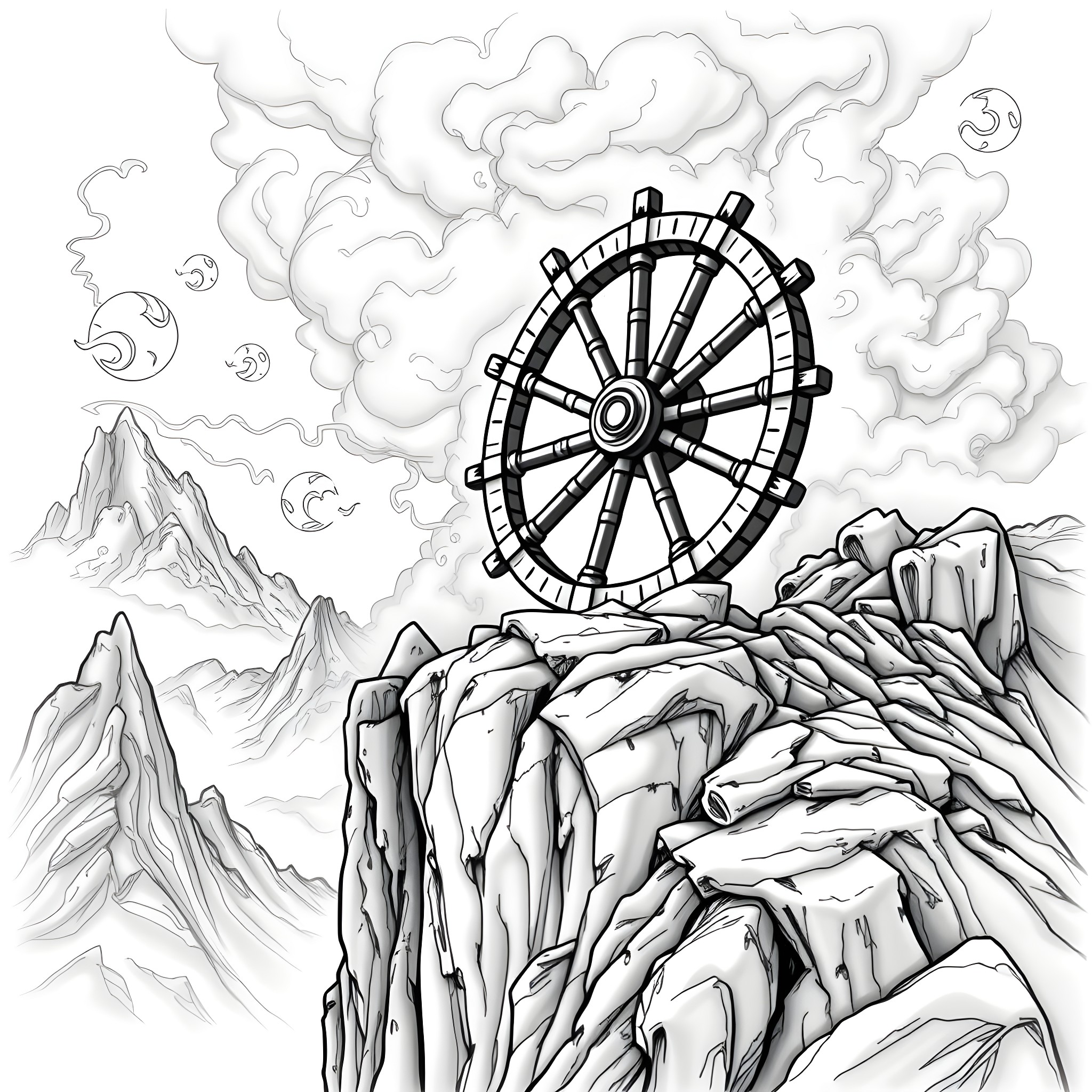 Best Wheel Coloring Pages (Free Printable PDF)