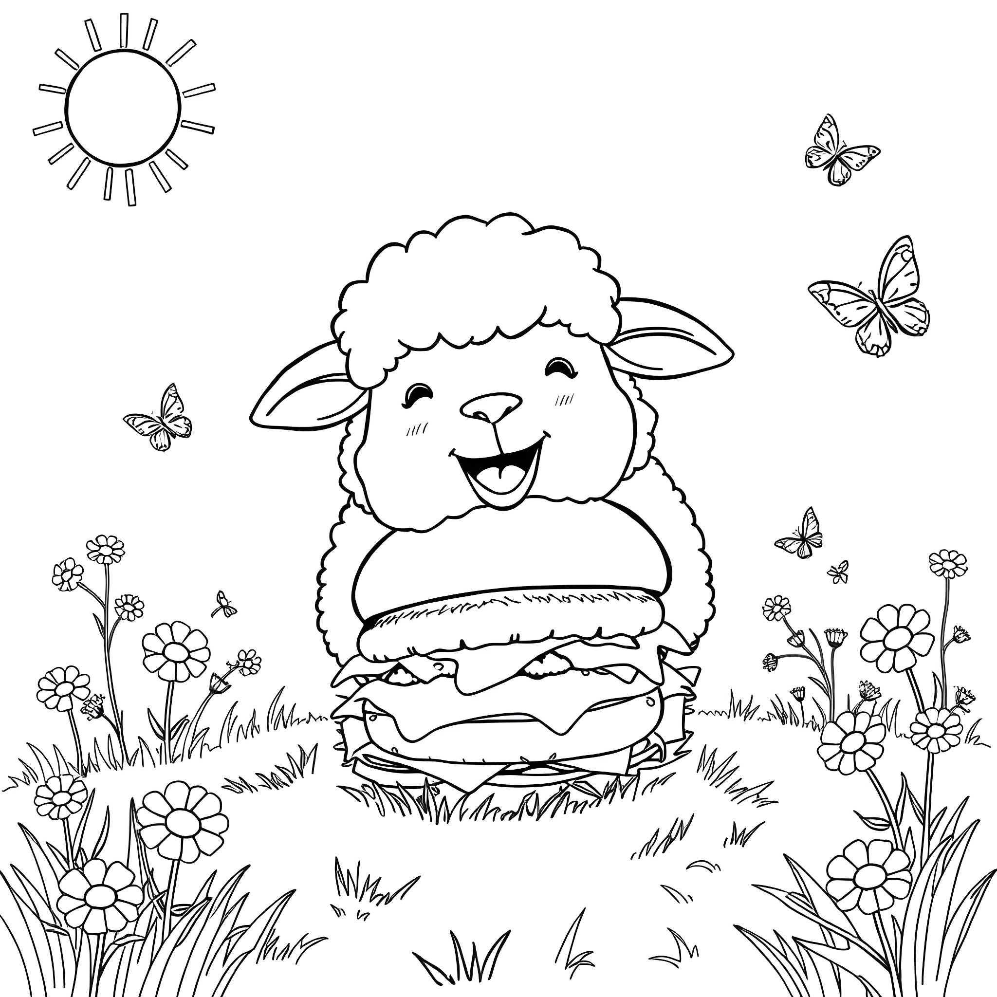 27 Best Sheep Coloring Pages (Free Printable PDFs)