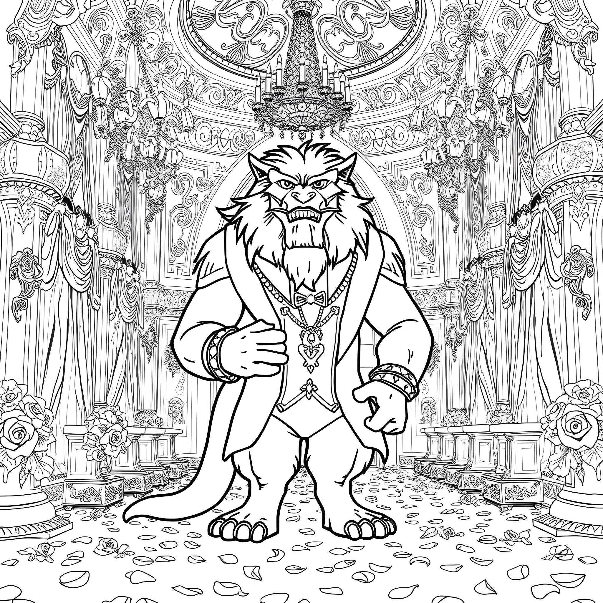 Best Beast Coloring Pages (Free Printable PDF)