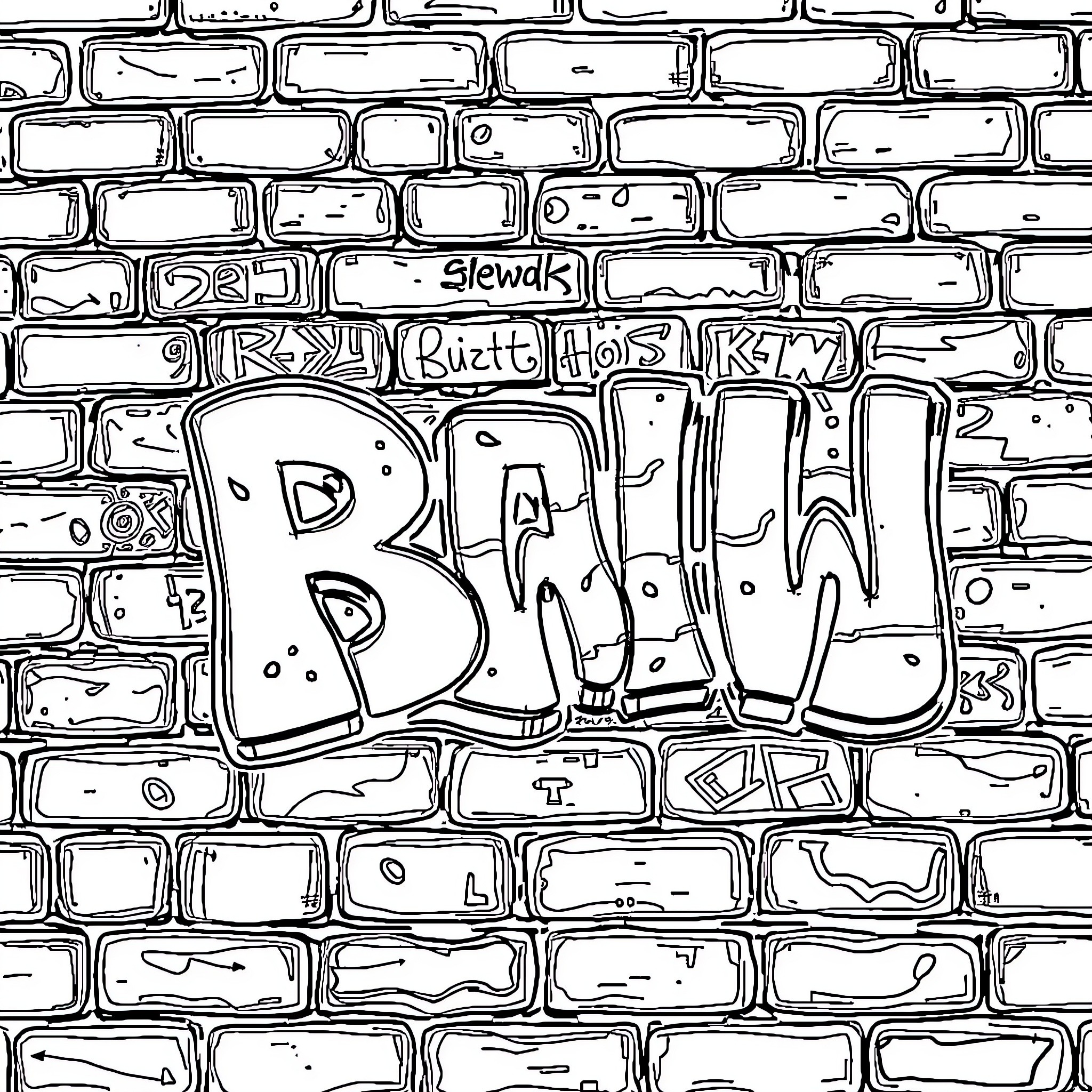 Best Graffiti Coloring Pages (Free Printable PDF)