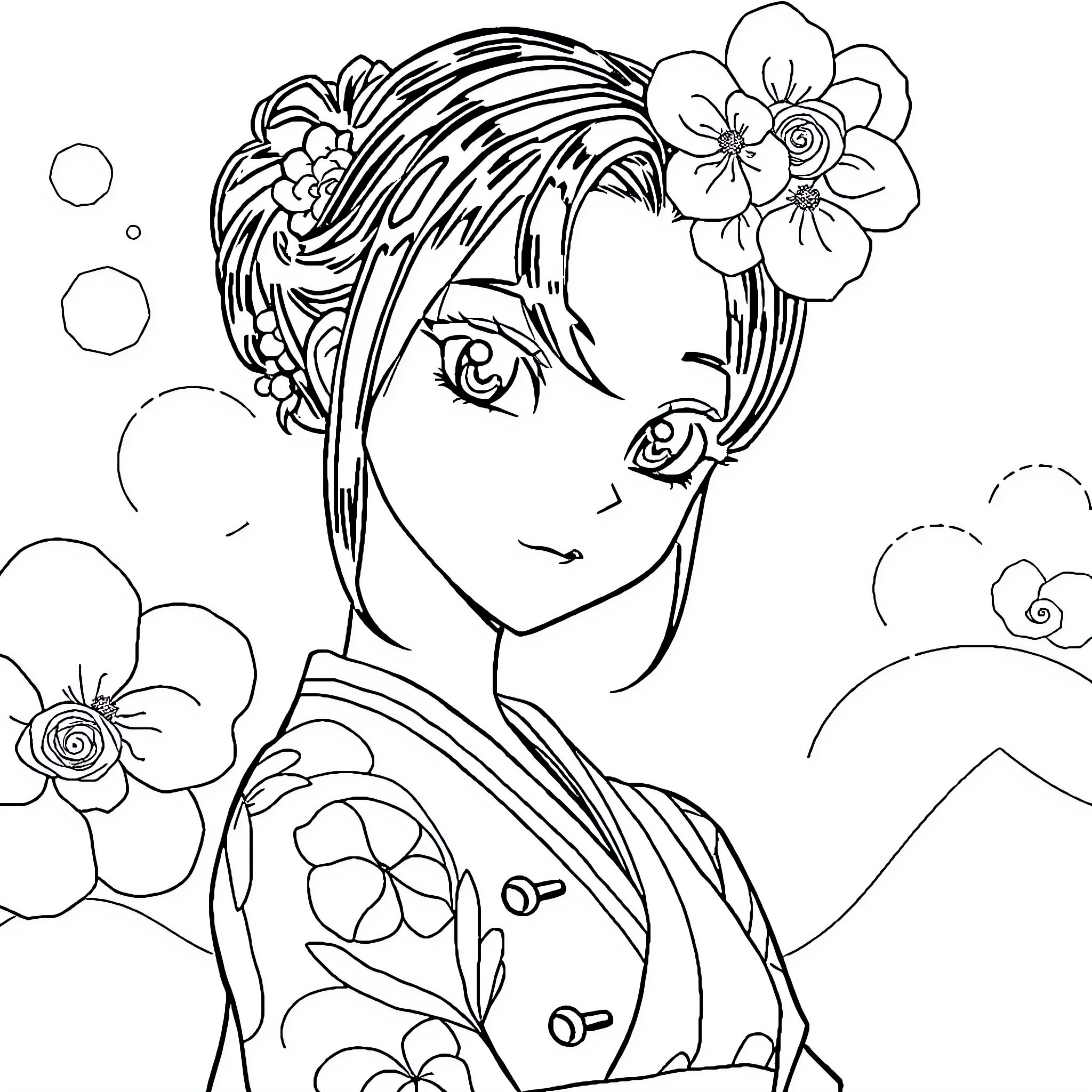 Best Japanese Girl Coloring Pages (Free Printable PDF)