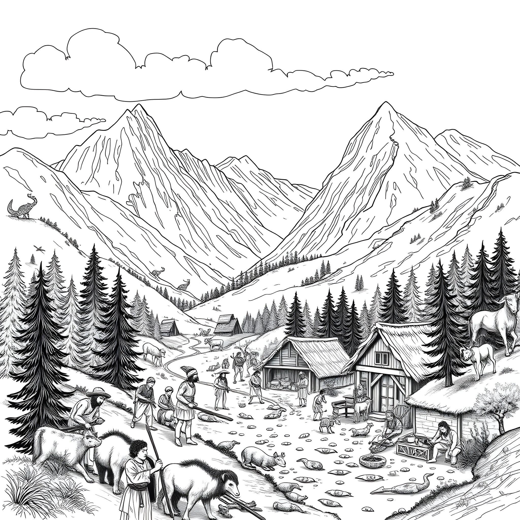 2 Best Prehistoric Coloring Pages (Free Printable PDFs)