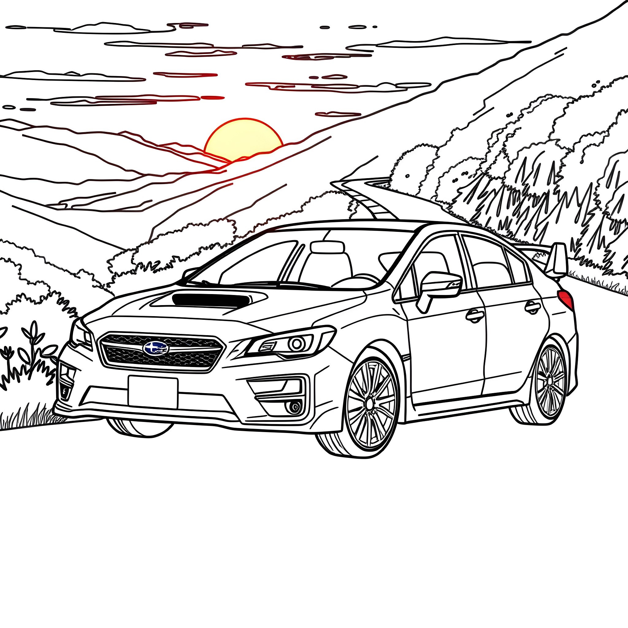 Best Subaru Coloring Pages (Free Printable PDF)