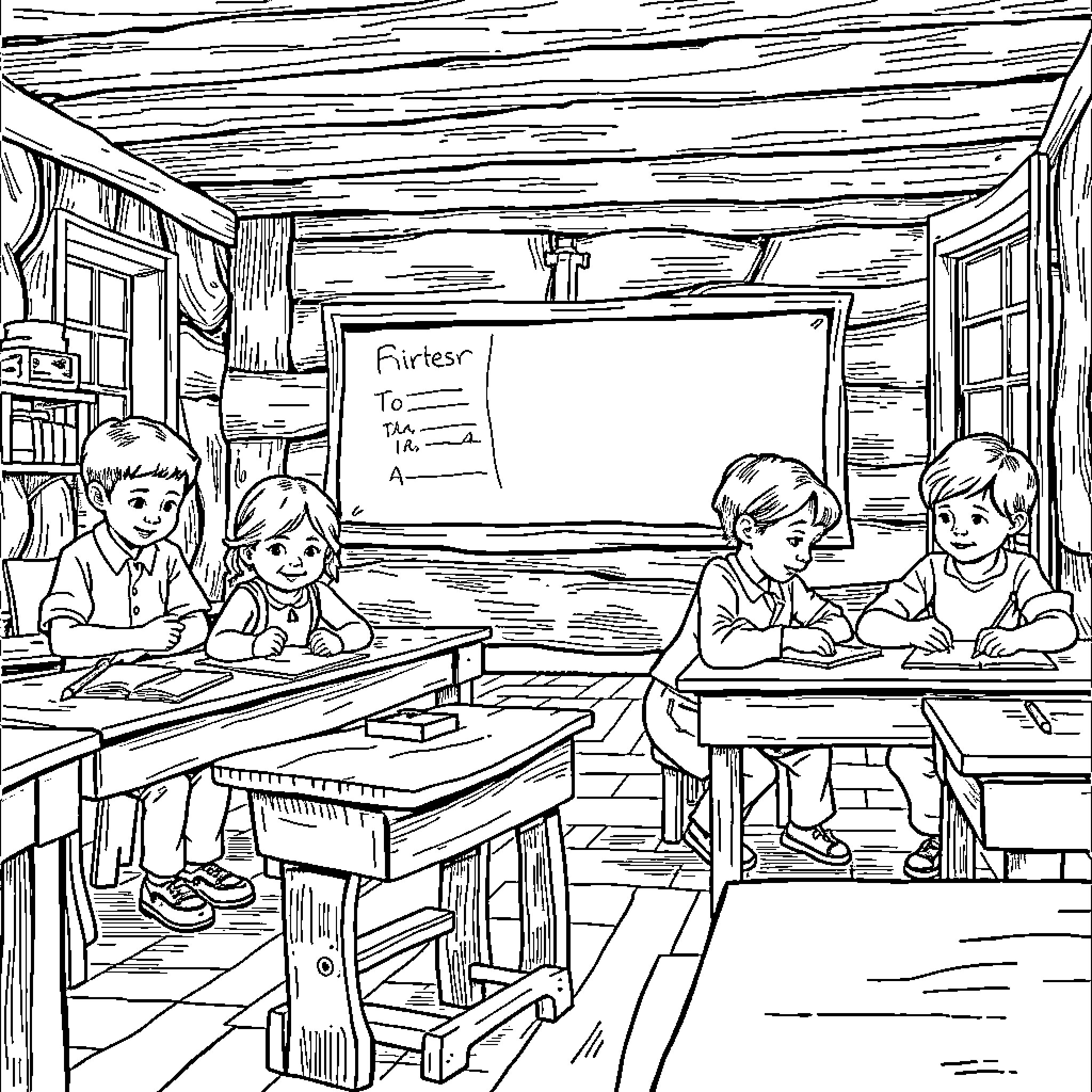 Best School Coloring Pages (Free Printable PDF)