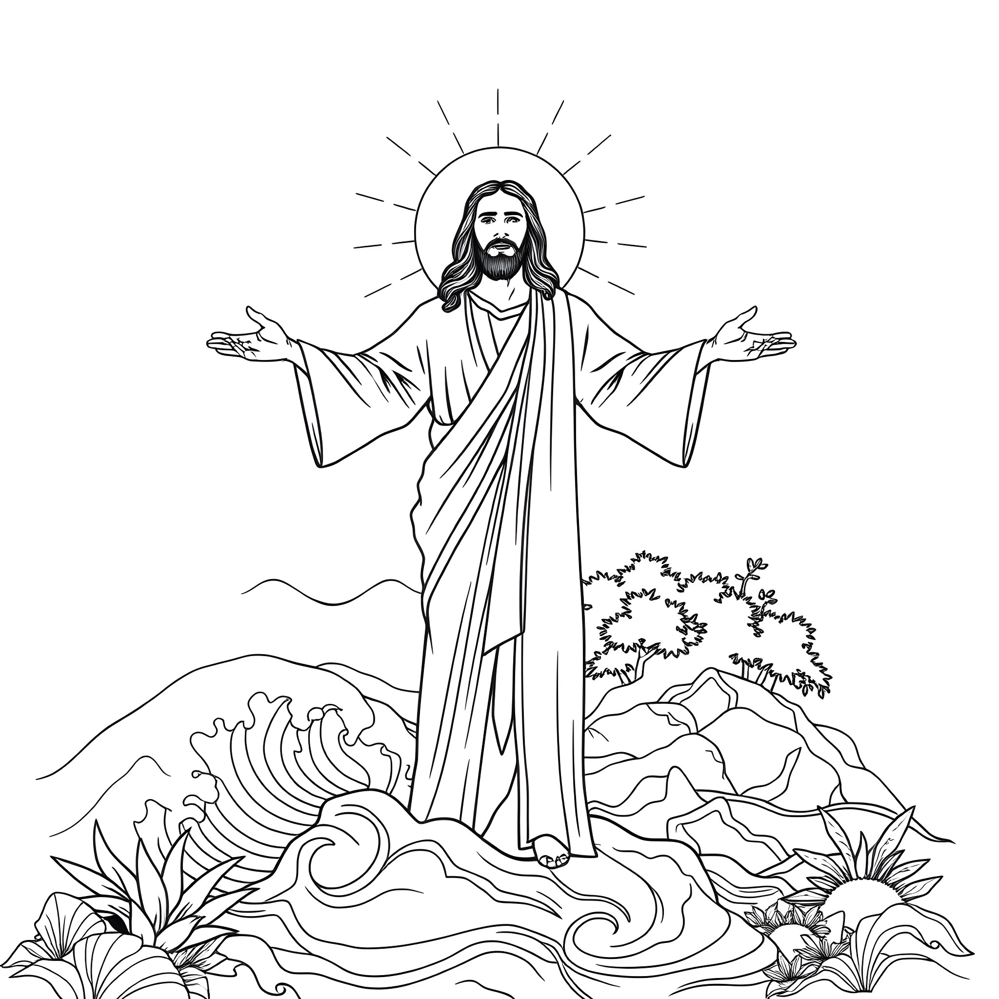 47 Best Jesus Coloring Pages (Free Printable PDFs)