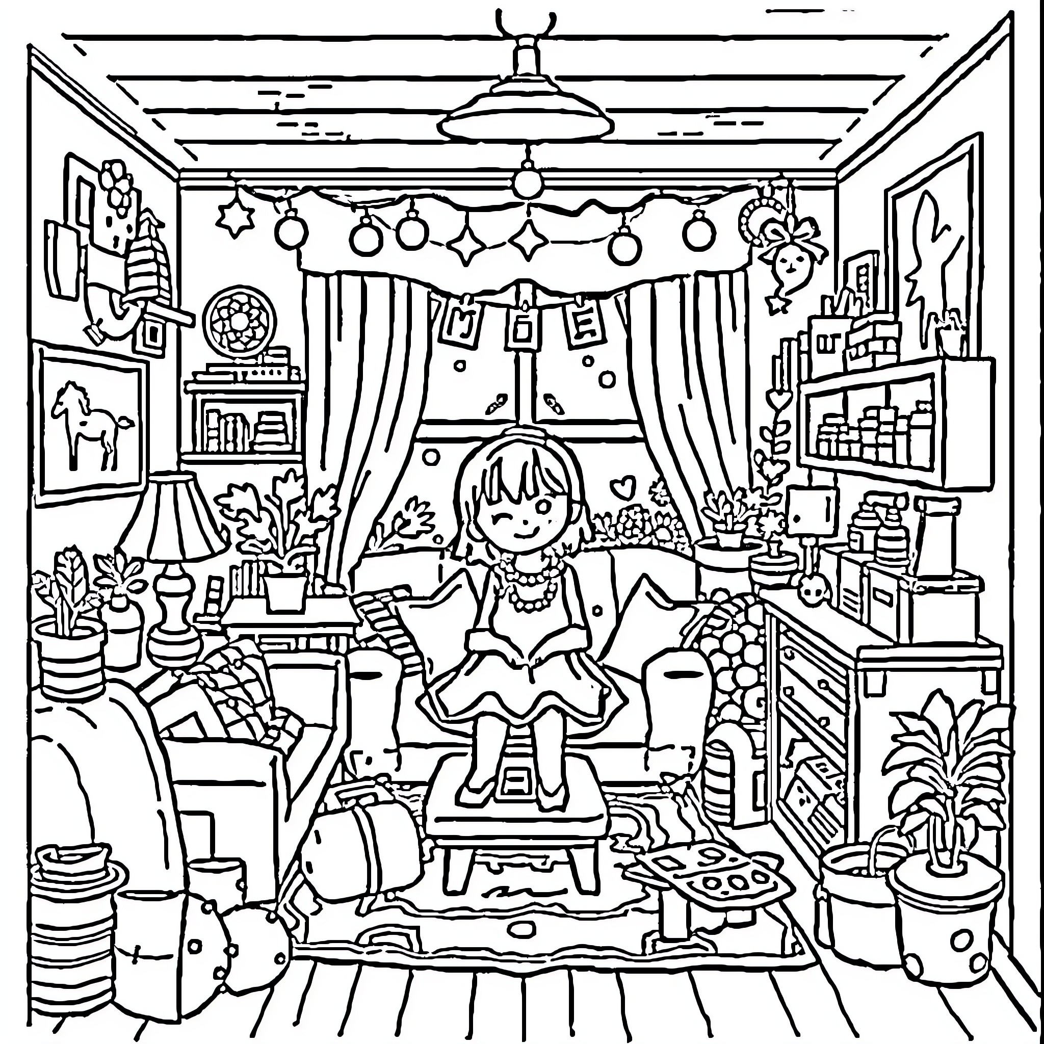 Best Room Coloring Pages (Free Printable PDF)
