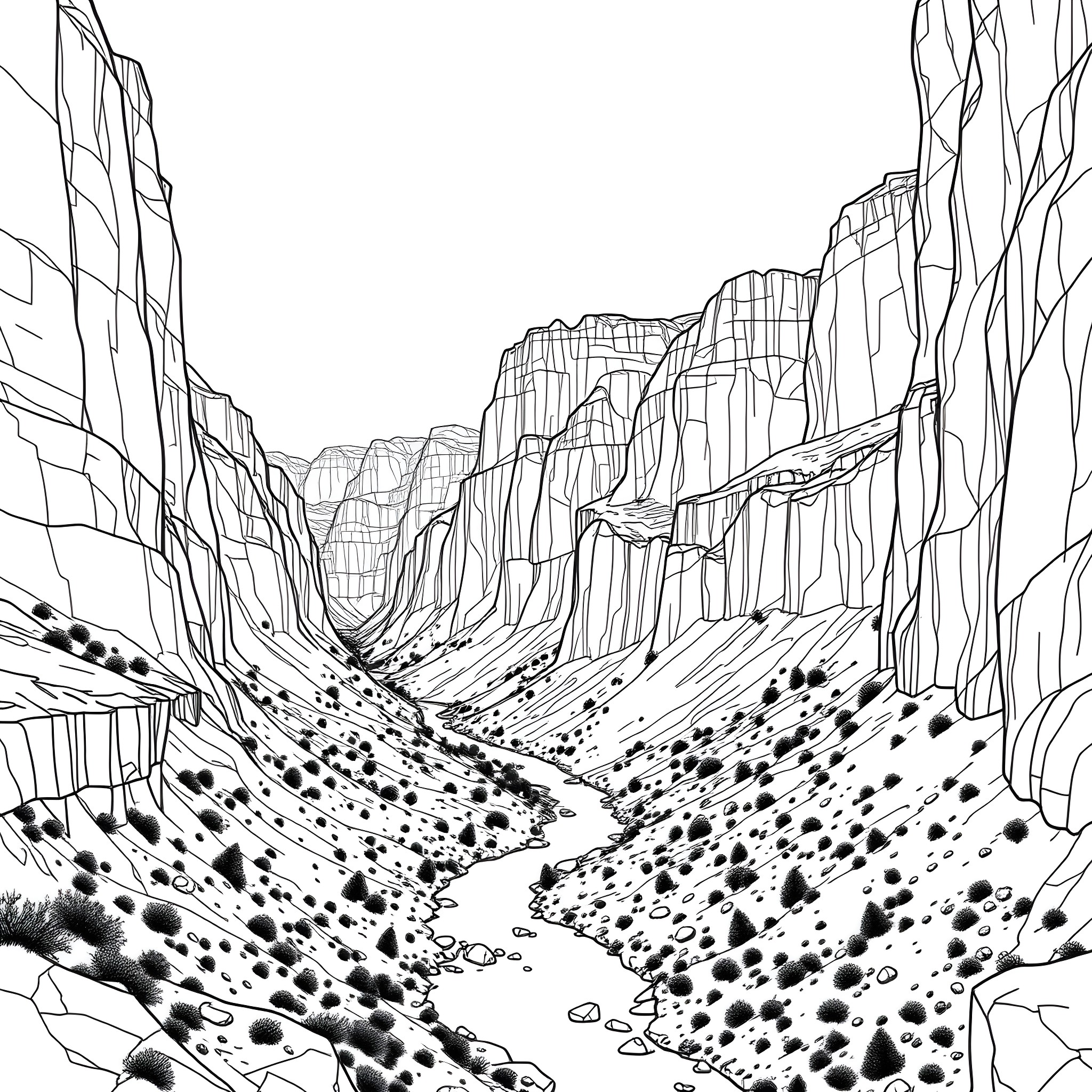 4 Best Canyon Coloring Pages (Free Printable PDFs)