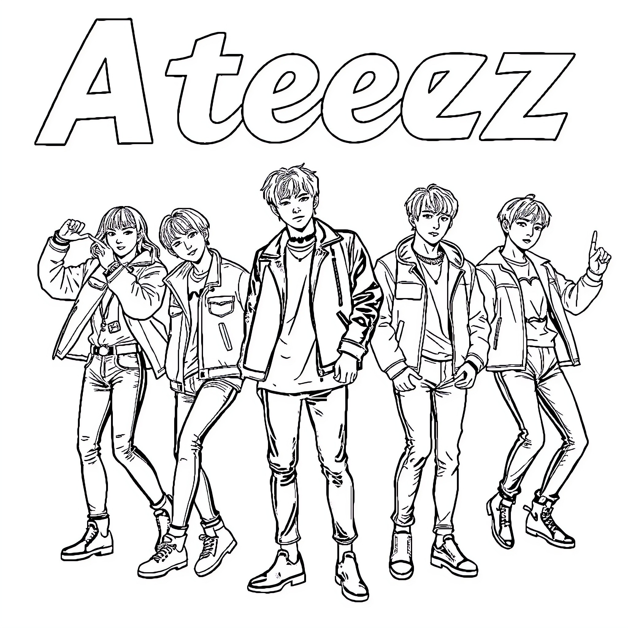 Best Ateez Coloring Pages (Free Printable PDF)