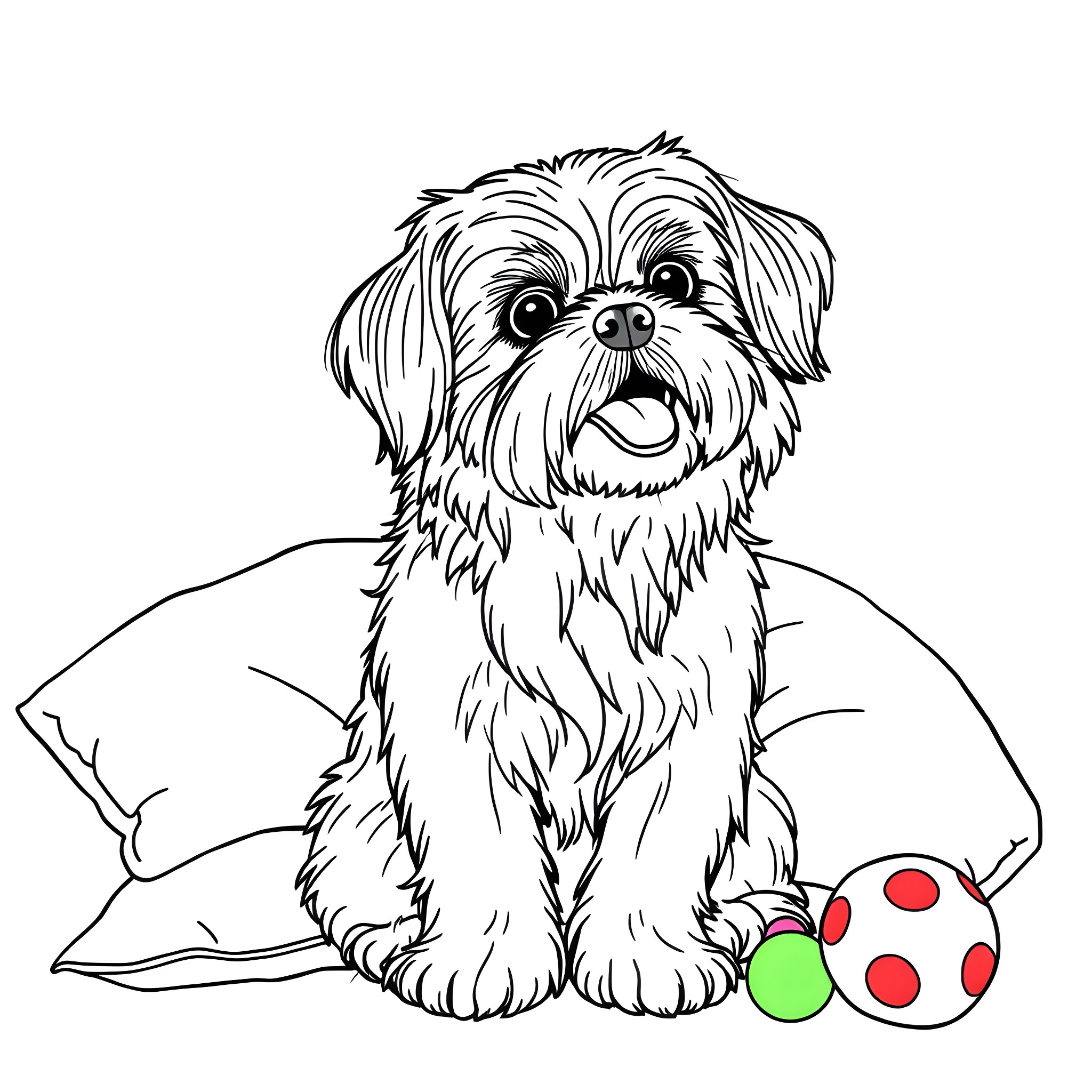 Best Shih Tzu Coloring Pages (Free Printable PDF)