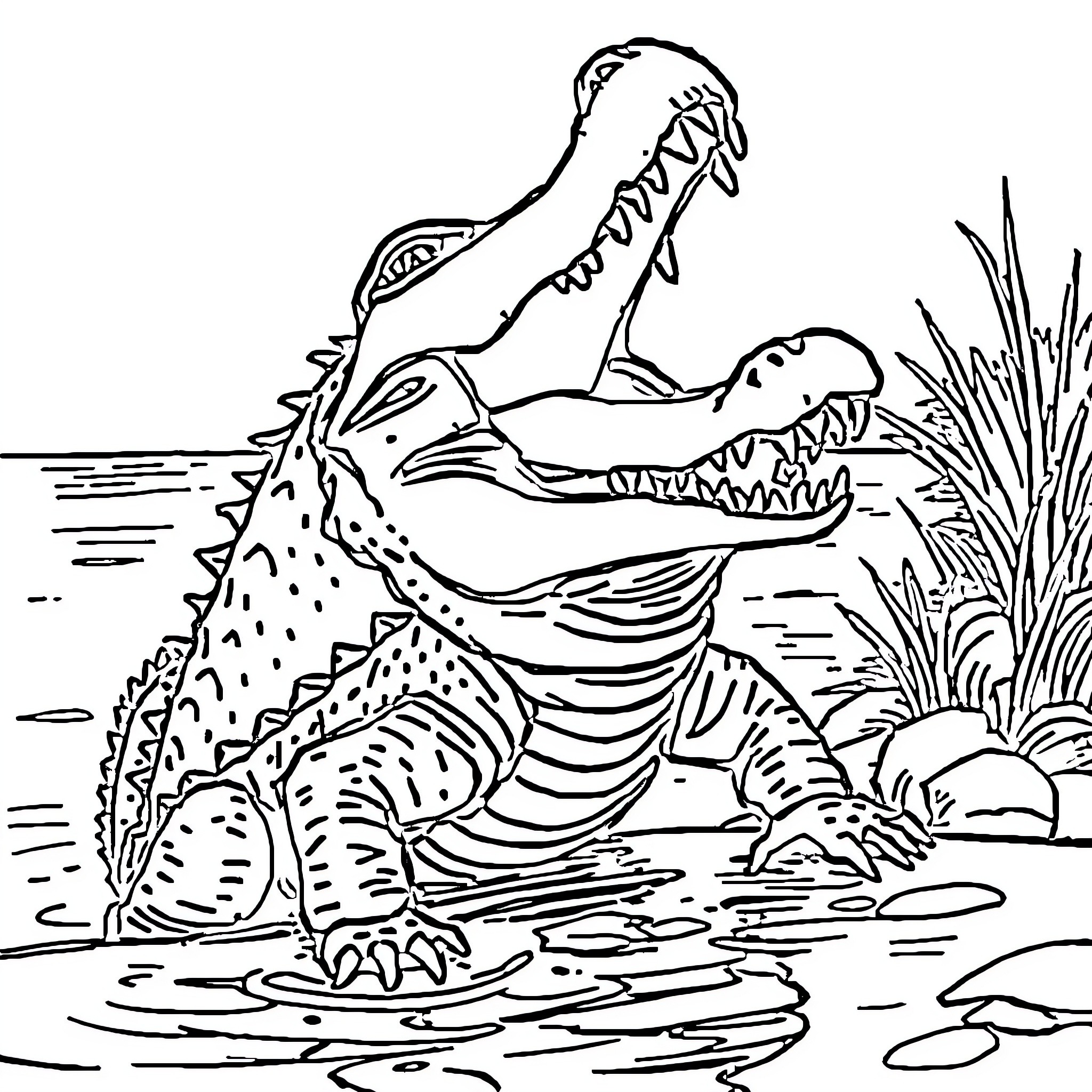 92 Best Crocodile Coloring Pages (Free Printable PDFs)
