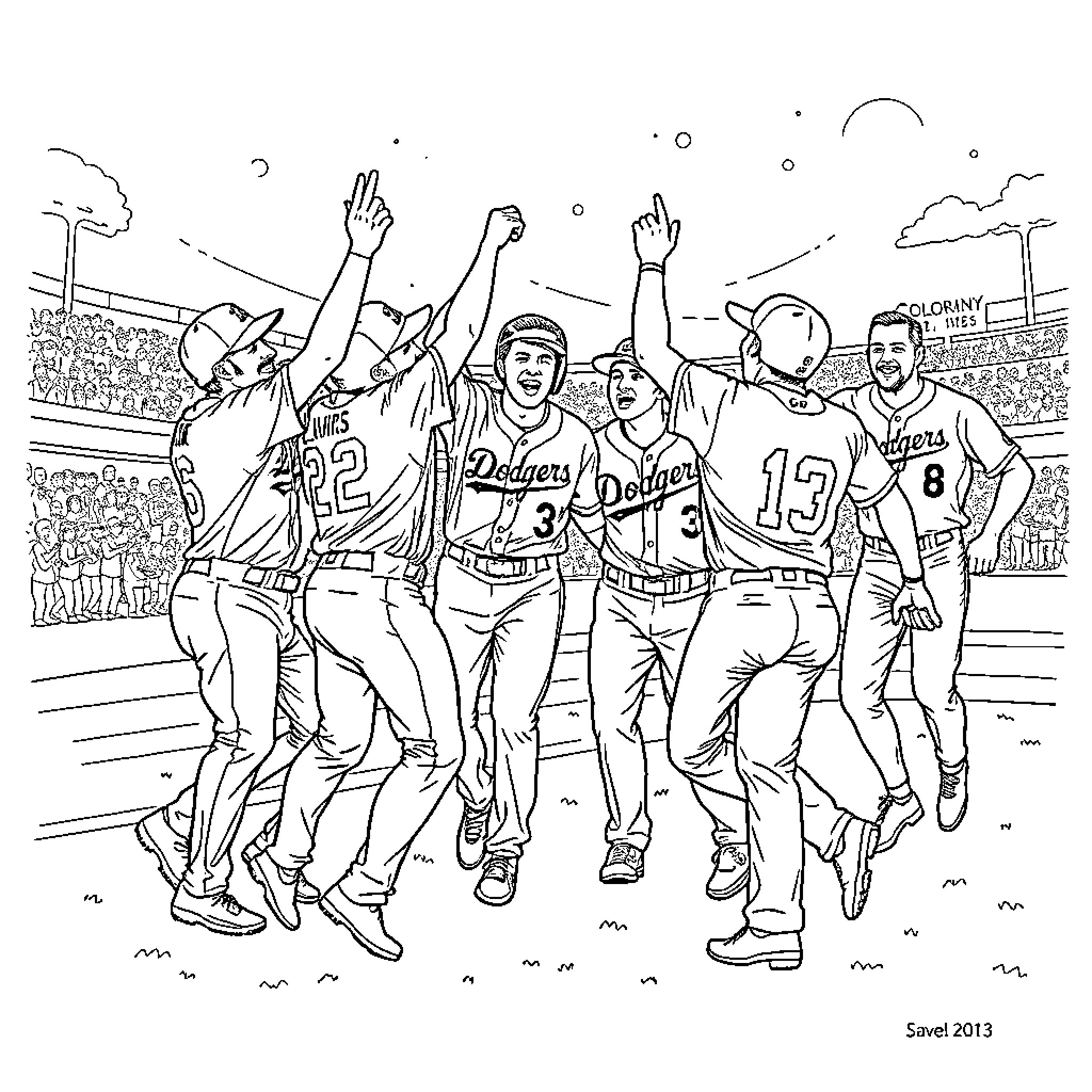 Best Dodgers Coloring Pages (Free Printable PDF)
