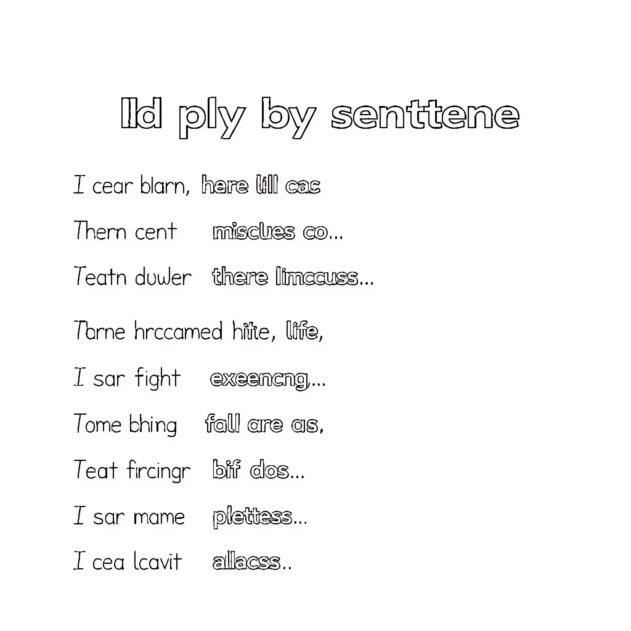 Best Sentence Coloring Pages (Free Printable PDF)