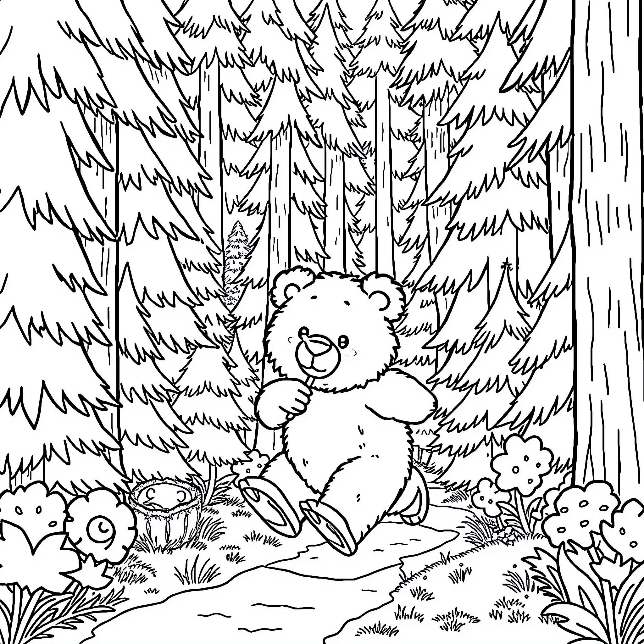 432 Best Bear Coloring Pages (Free Printable PDFs)