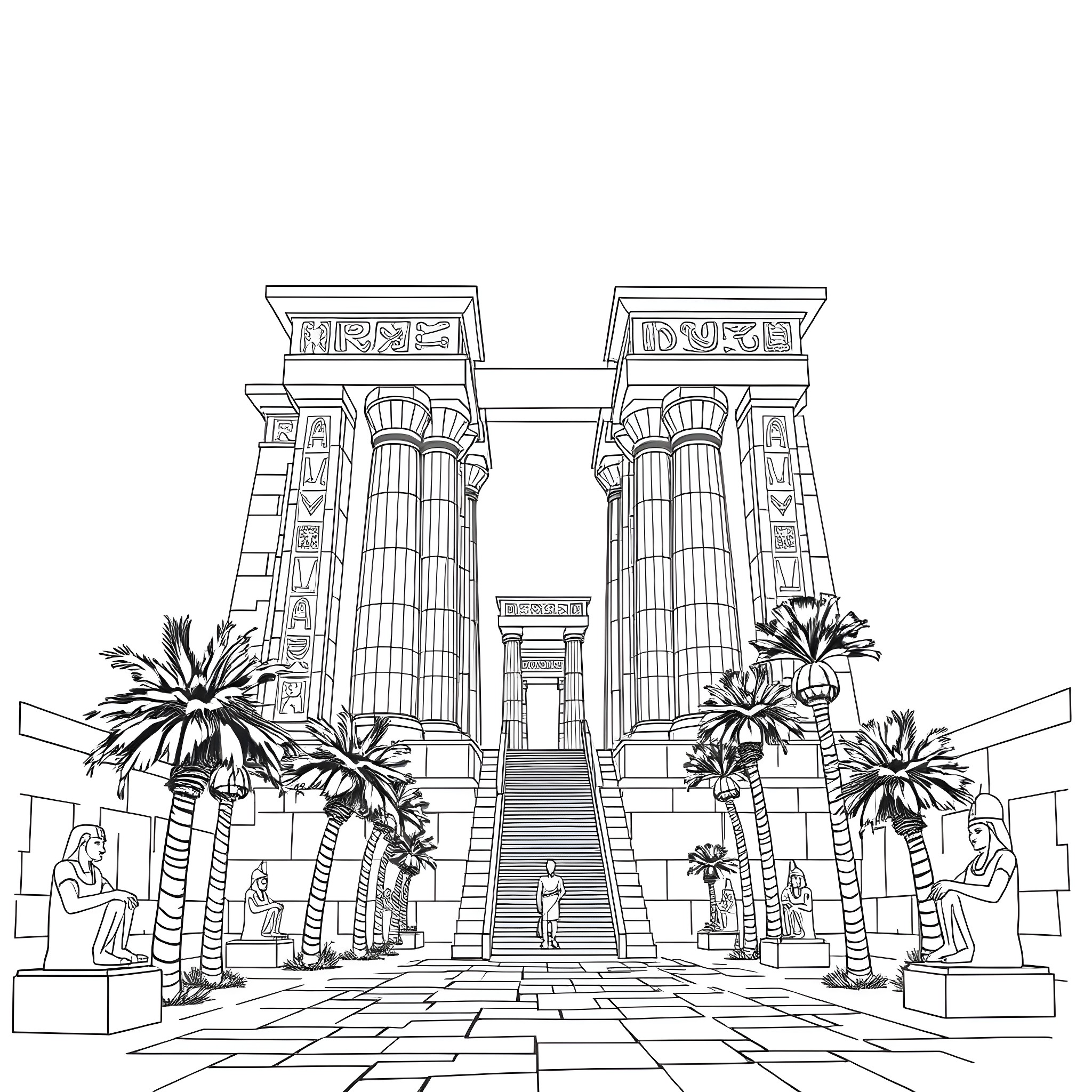 Best Temple Coloring Pages (Free Printable PDF)