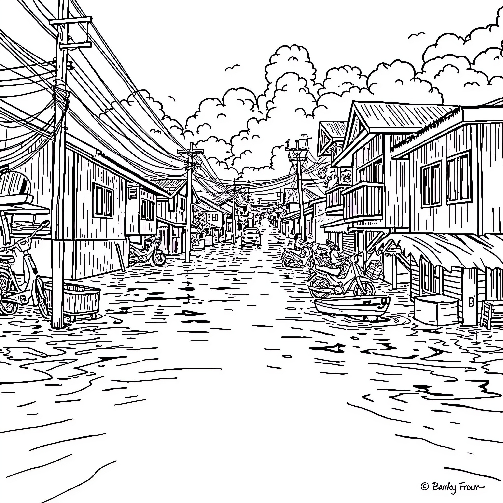 Best Flood Coloring Pages (Free Printable PDF)