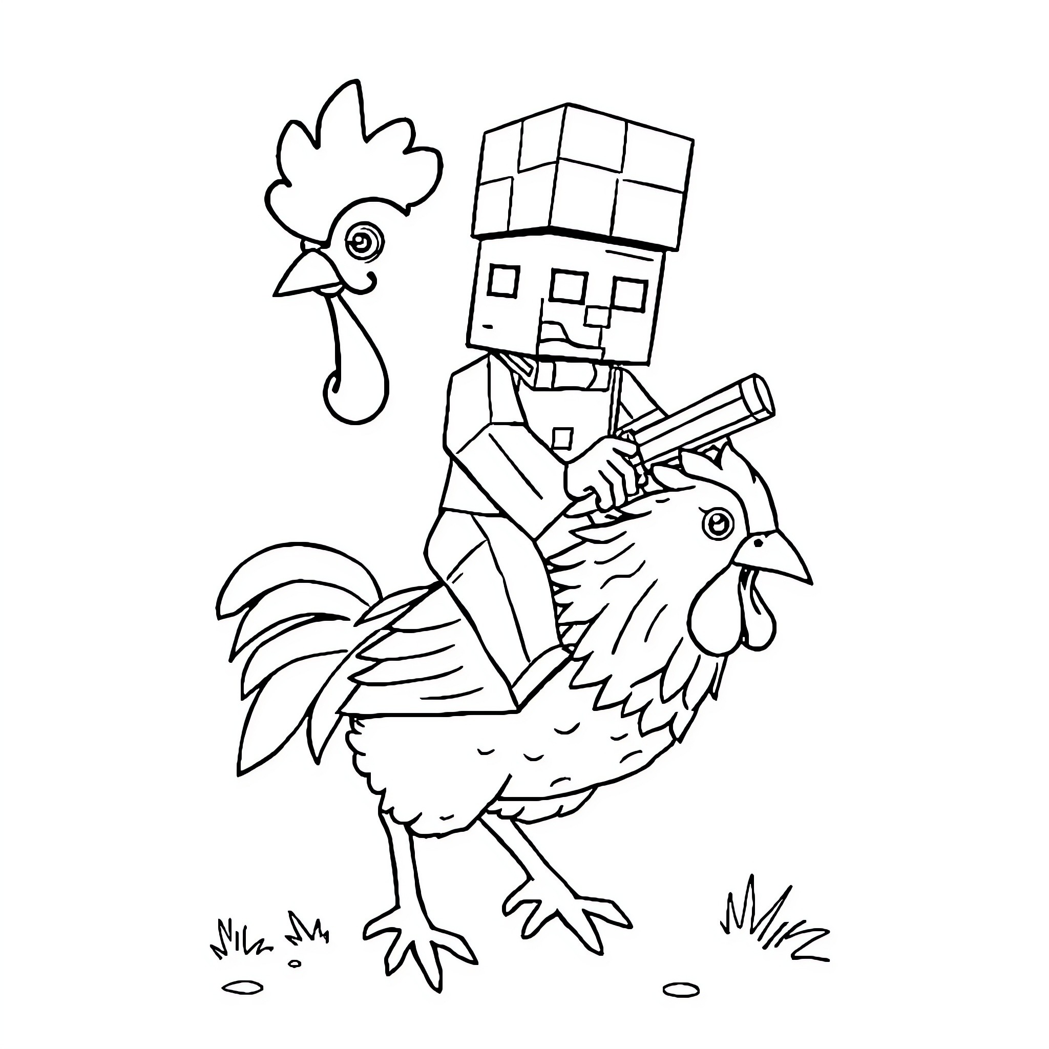 Best Chicken Jockey Coloring Pages (Free Printable PDF)