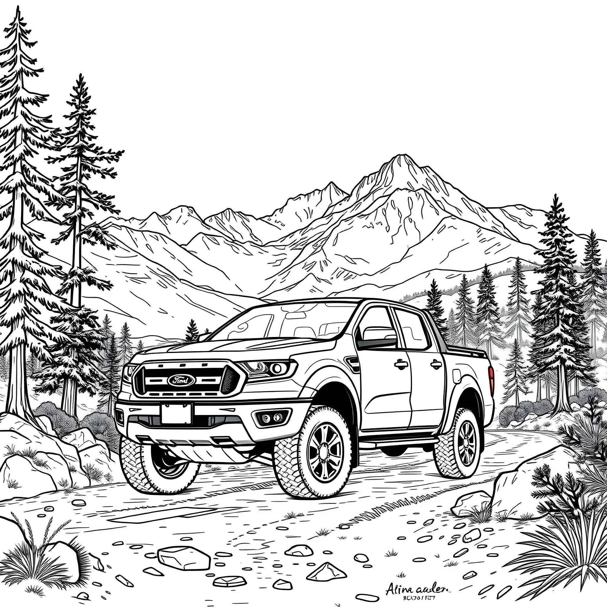 Best Ford Ranger Coloring Pages (Free Printable PDF)