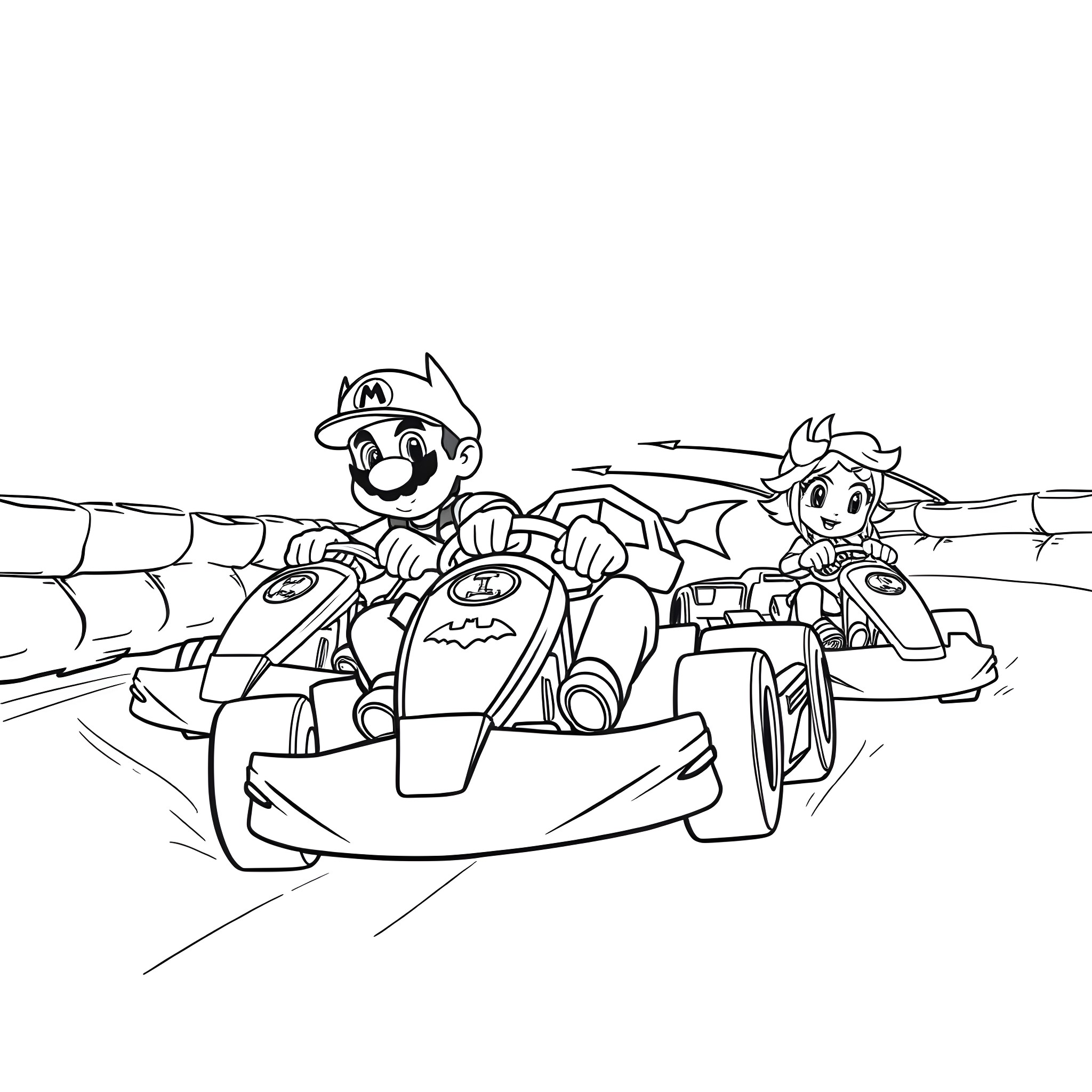 3 Best Go Kart Coloring Pages (Free Printable PDFs)