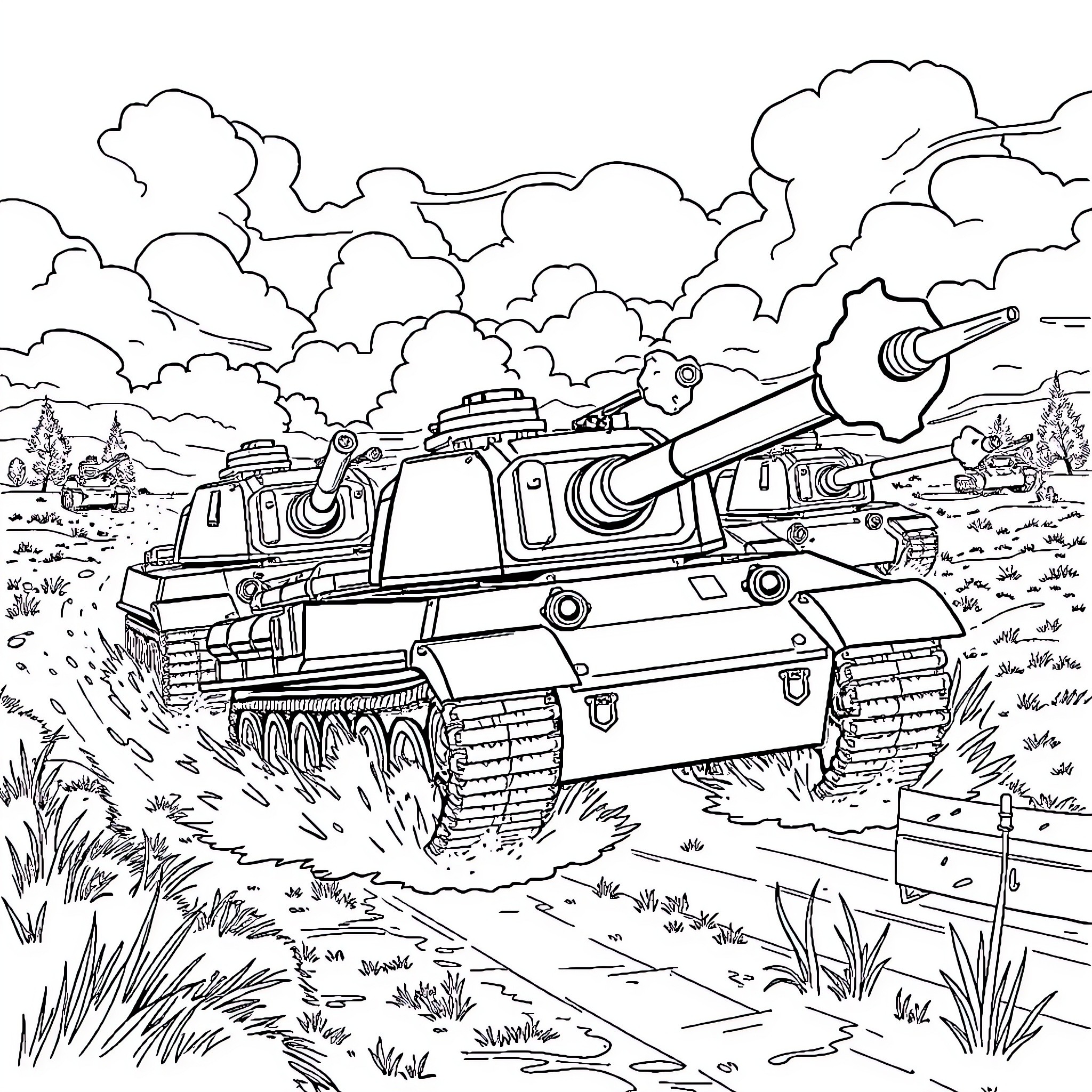 Best Tank Coloring Pages (Free Printable PDF)