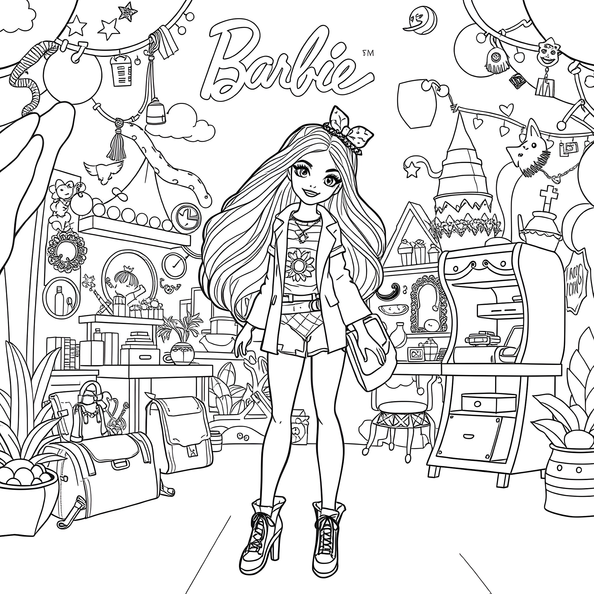 54 Best Barbie Coloring Pages (Free Printable PDFs)