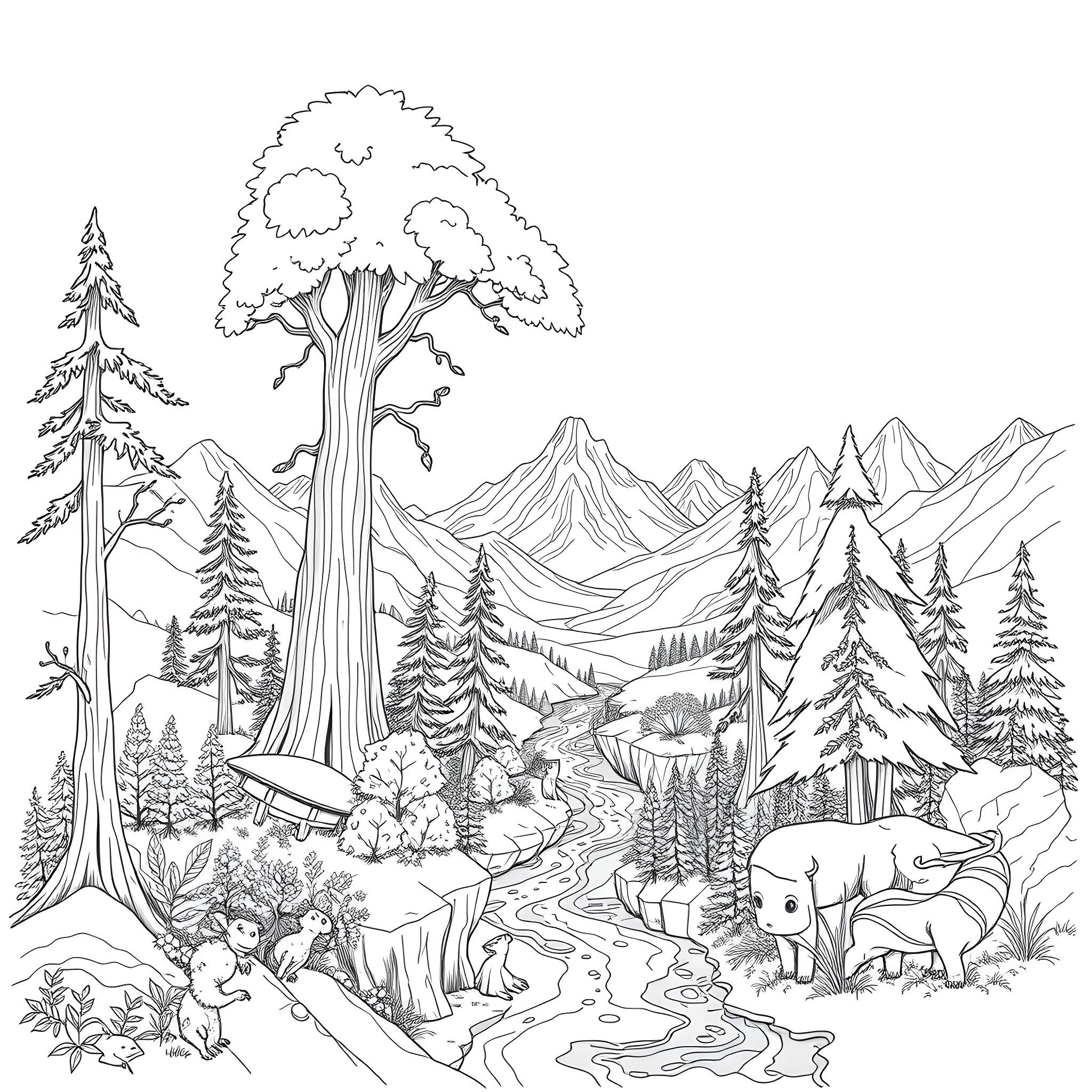 126 Best Nature Coloring Pages (Free Printable PDFs)