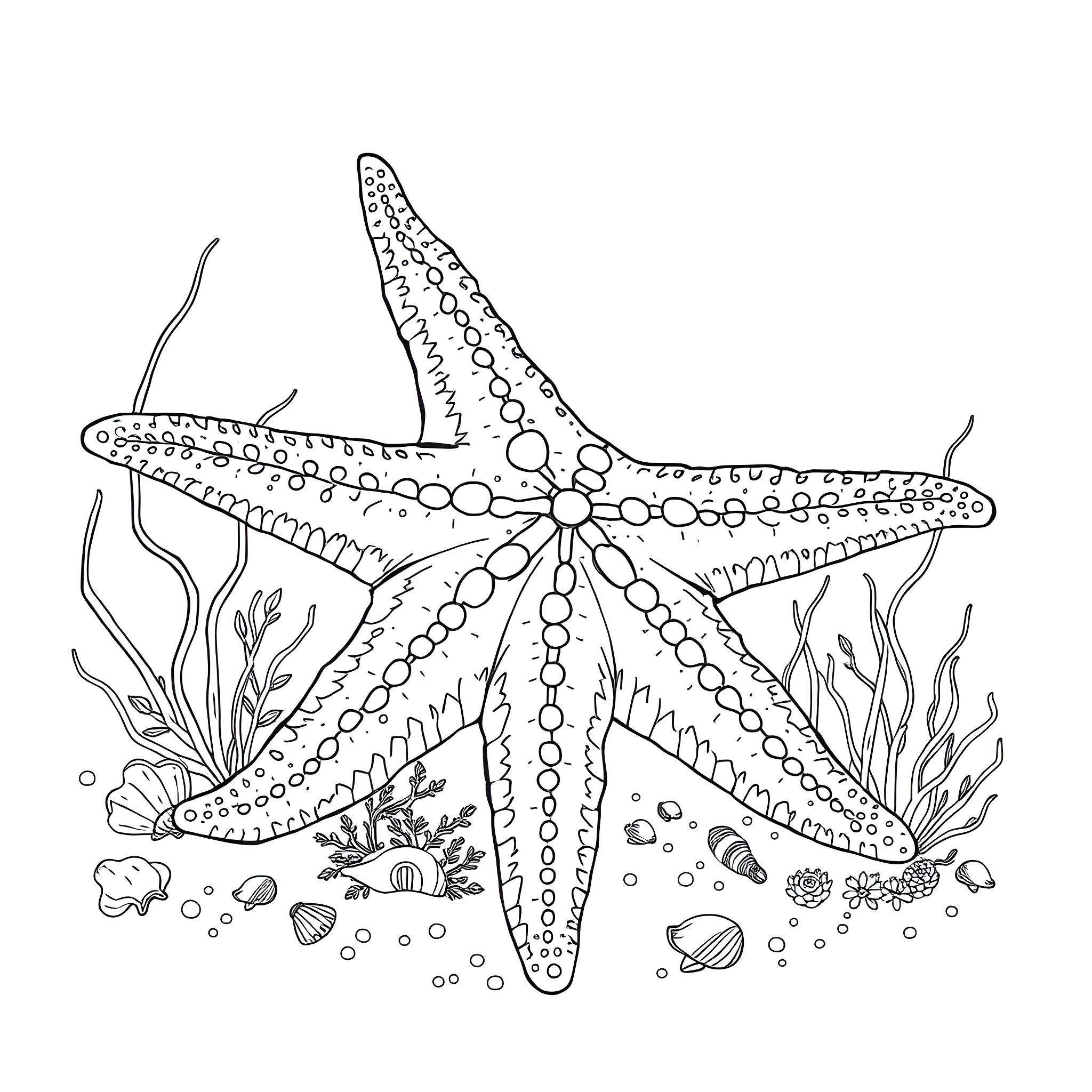 Best Starfish Coloring Pages (Free Printable PDF)
