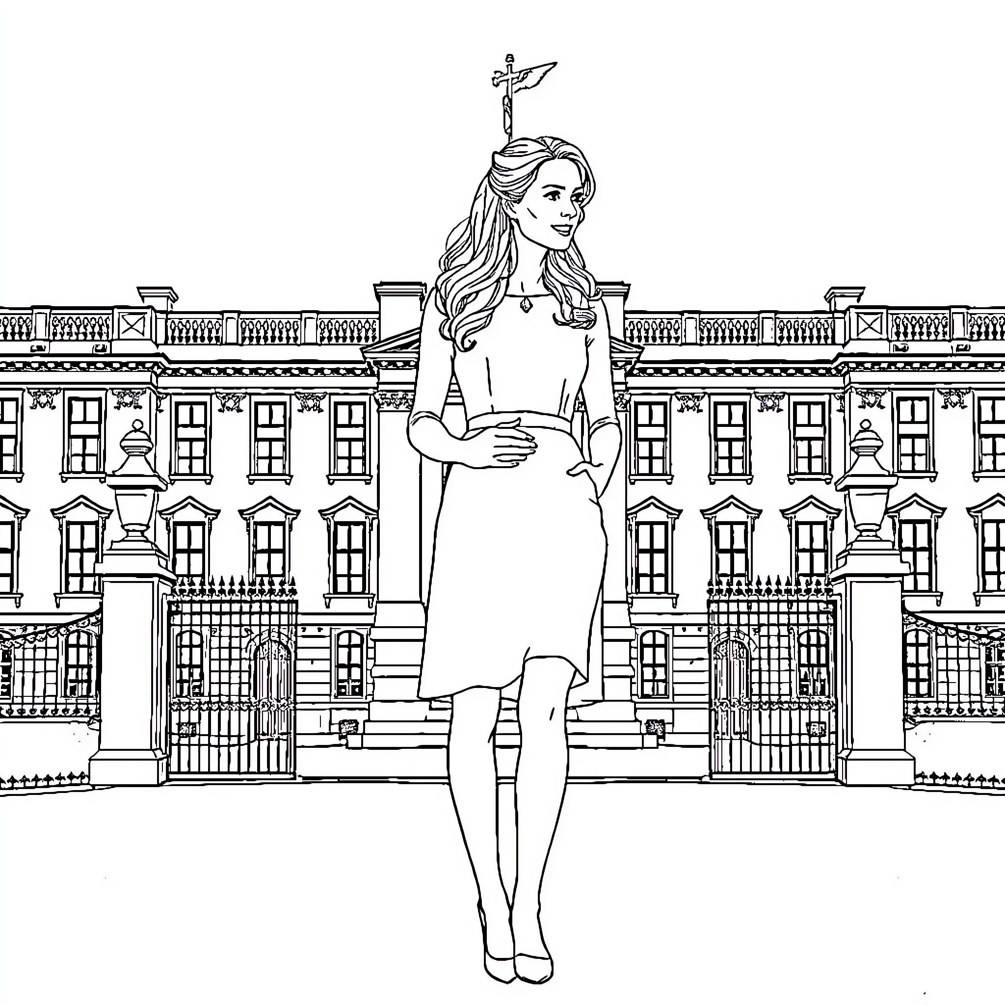 Best Kate Middleton Coloring Pages (Free Printable PDF)